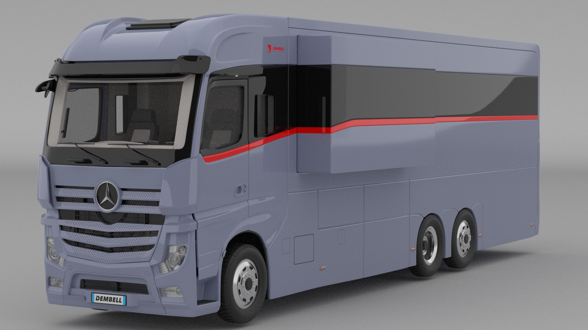 Dembell Motorhome Model M Grey-Blue Color Class A Mercedes-Benz Actros ...