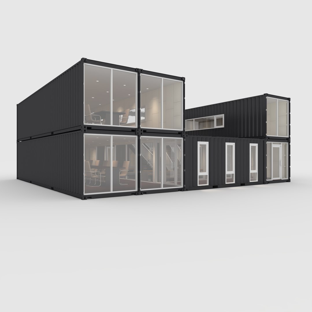 Container Office 1 3D - TurboSquid 2107546