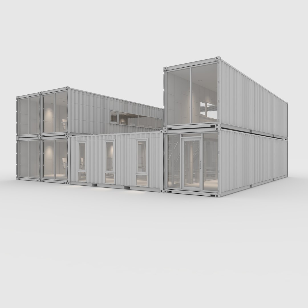 Container Office 1 3D - TurboSquid 2107546