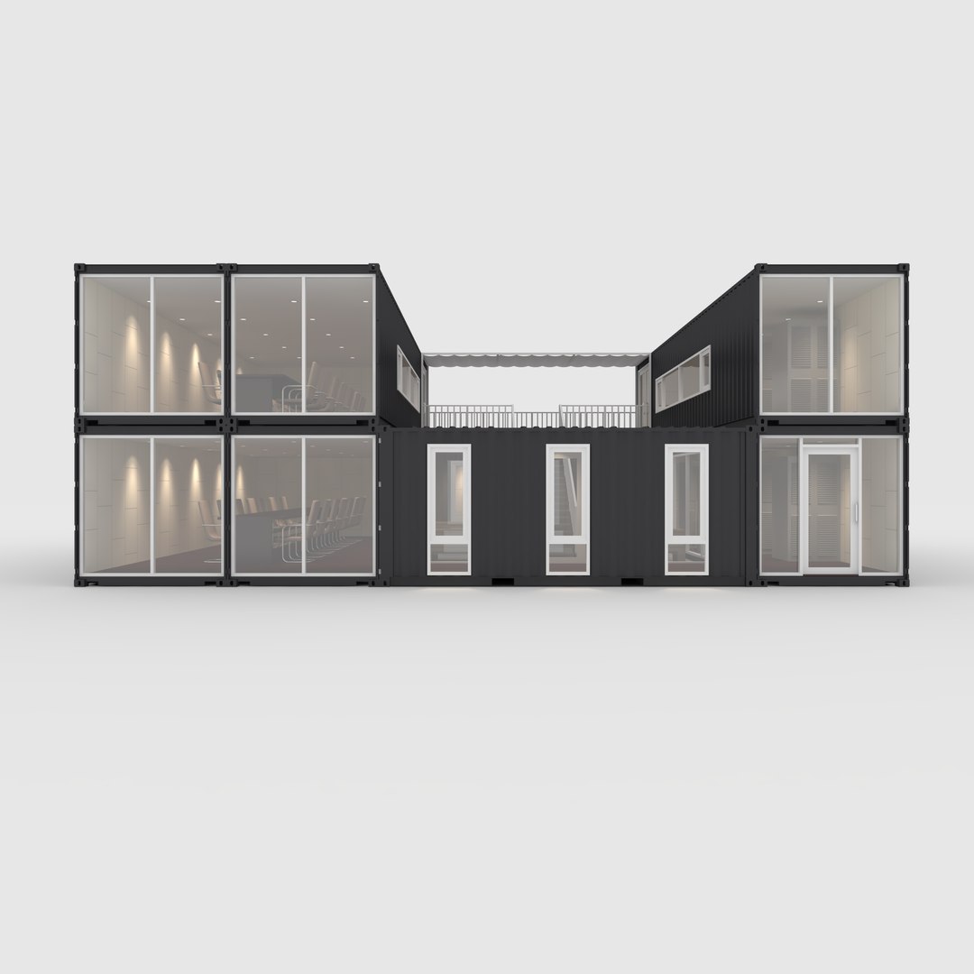 Container Office 1 3D - TurboSquid 2107546