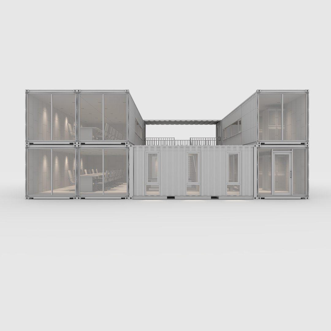 Container Office 1 3D - TurboSquid 2107546