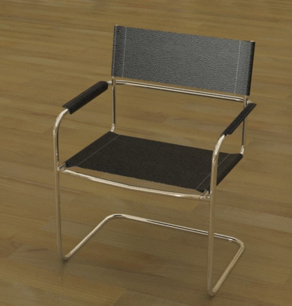 contemporary club chair 3d model