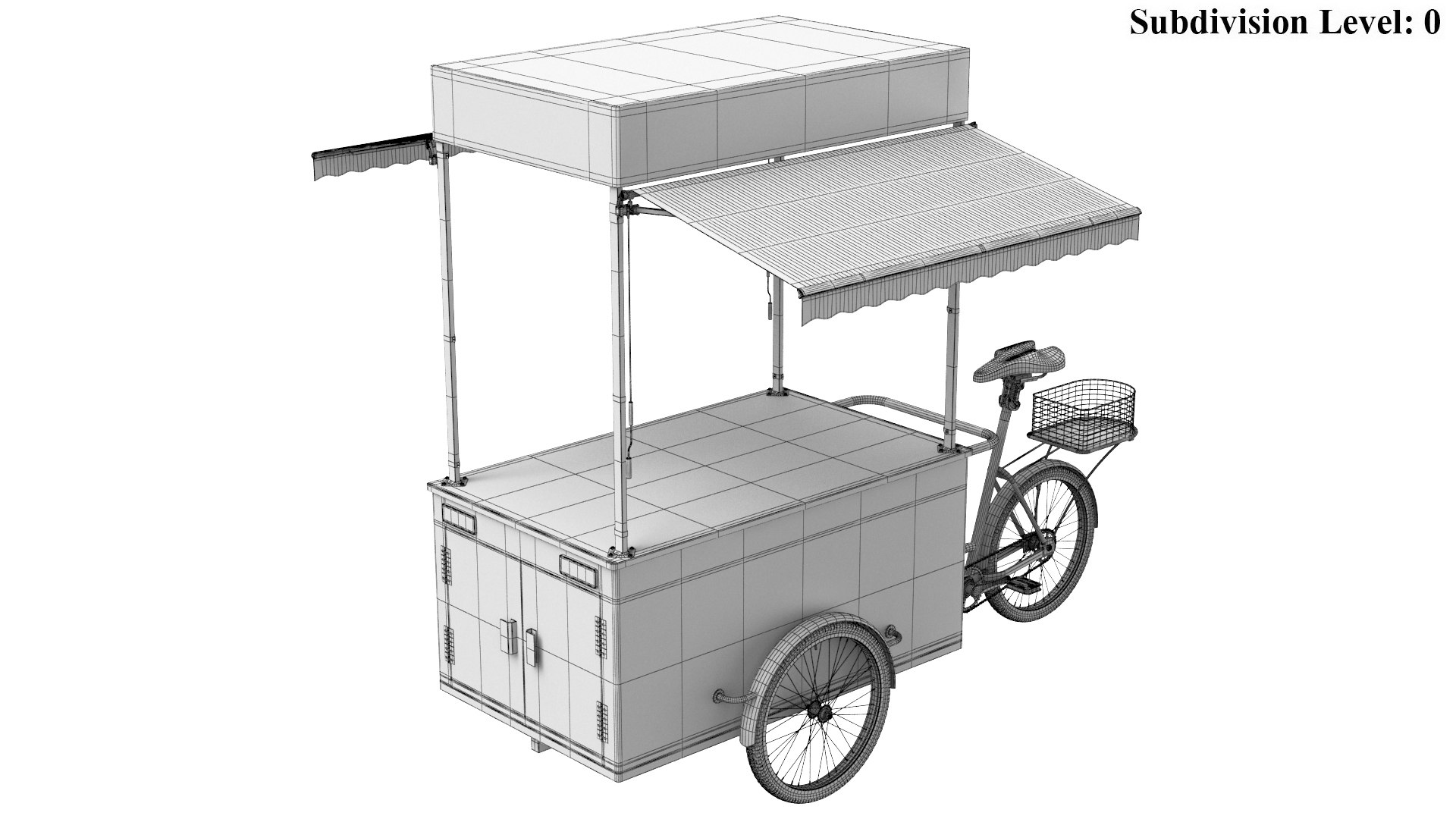 Bicycle Candy Cart 3D - TurboSquid 1987295