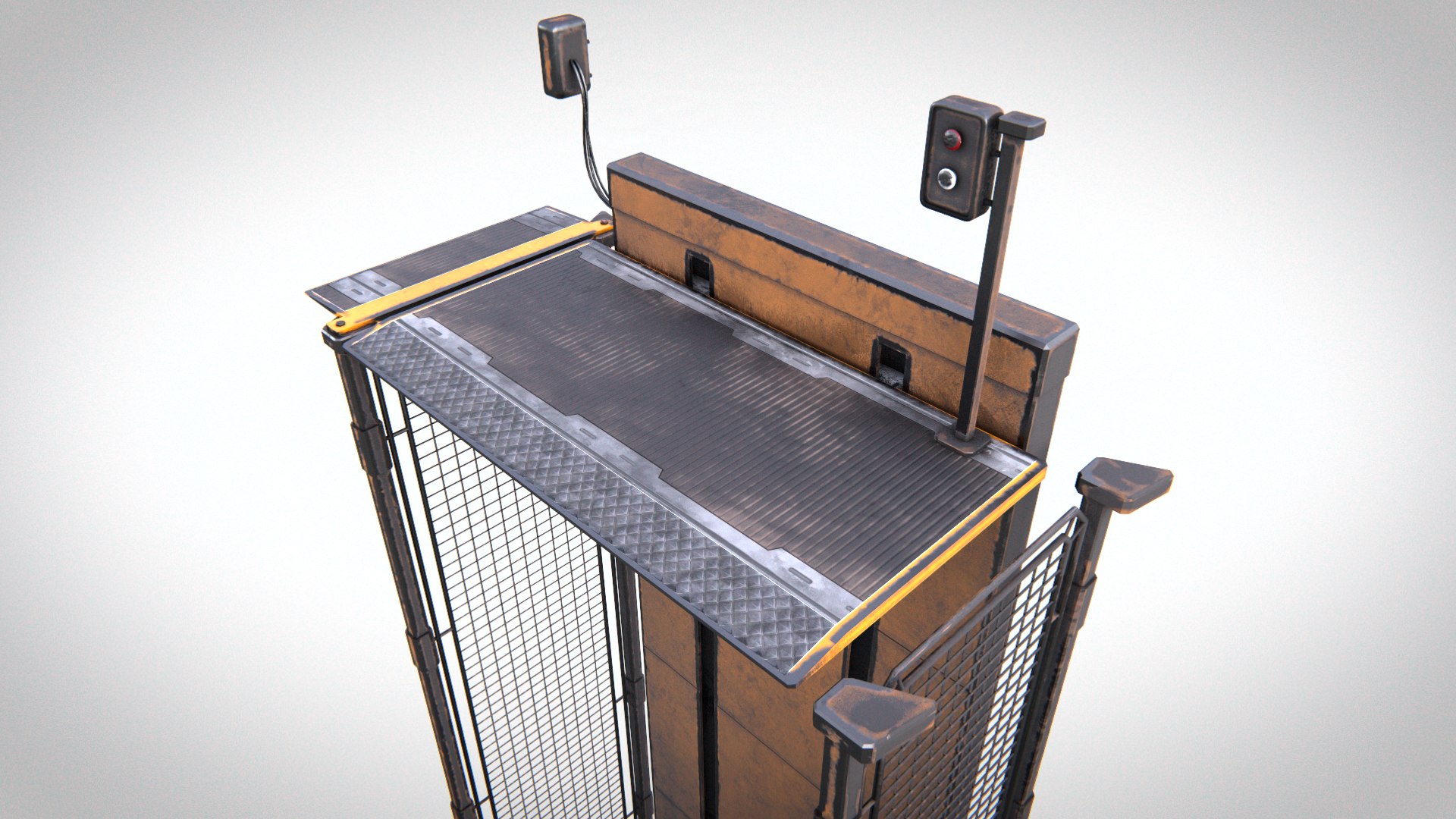 Industrial Elevator PBR 3D Model - TurboSquid 2404026
