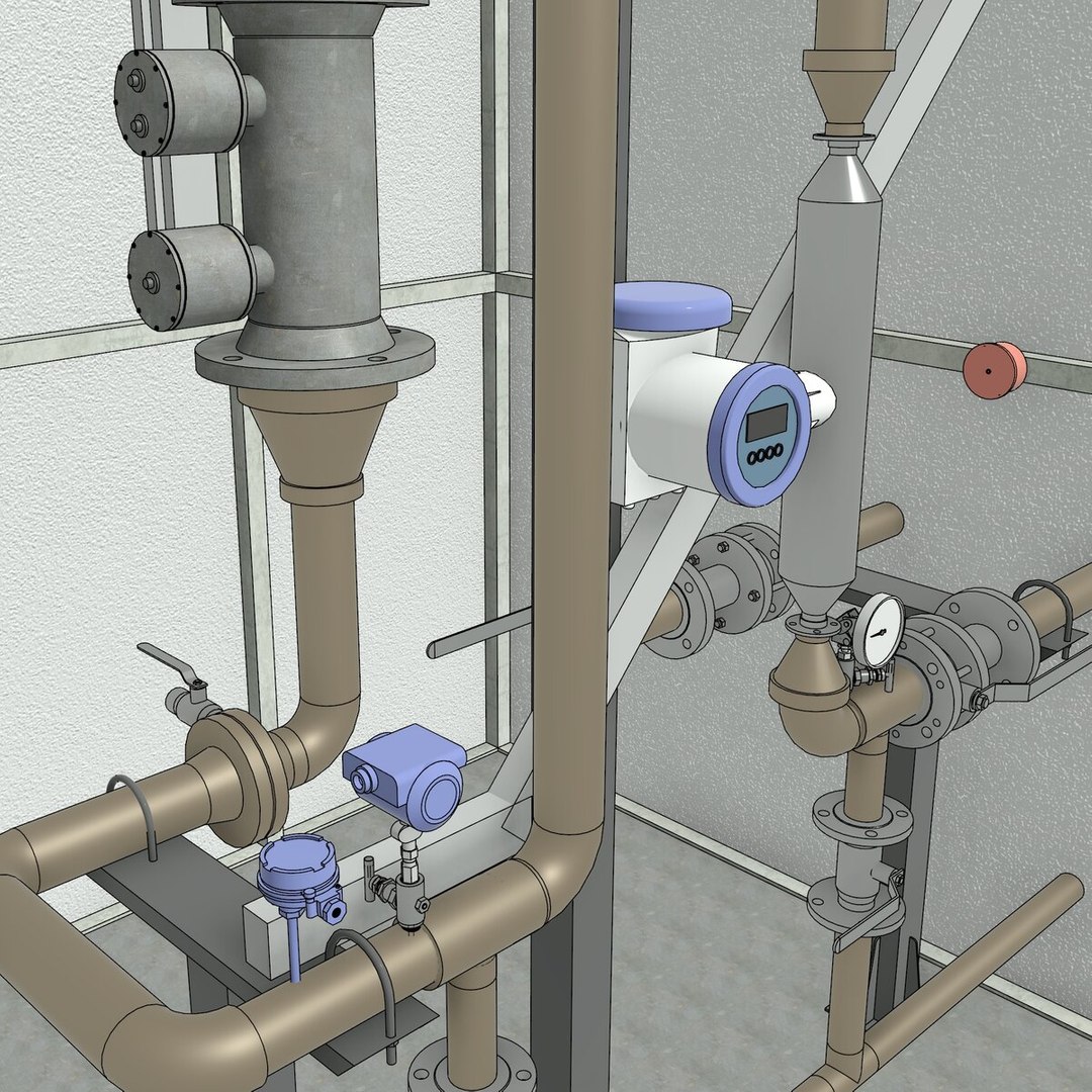 Oilfield Technological Block 3D - TurboSquid 2160625