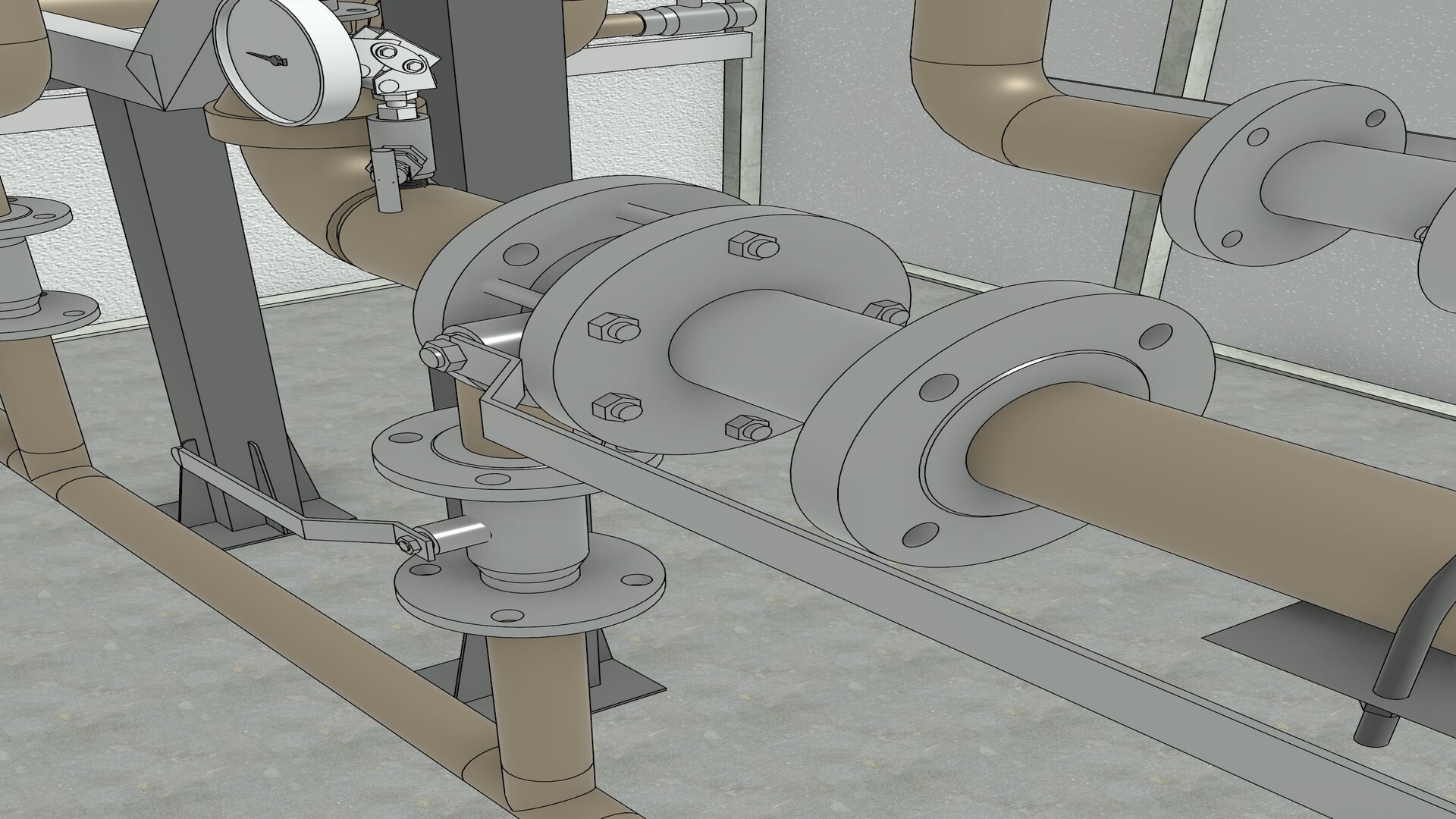 Oilfield technological block 3D - TurboSquid 2160625
