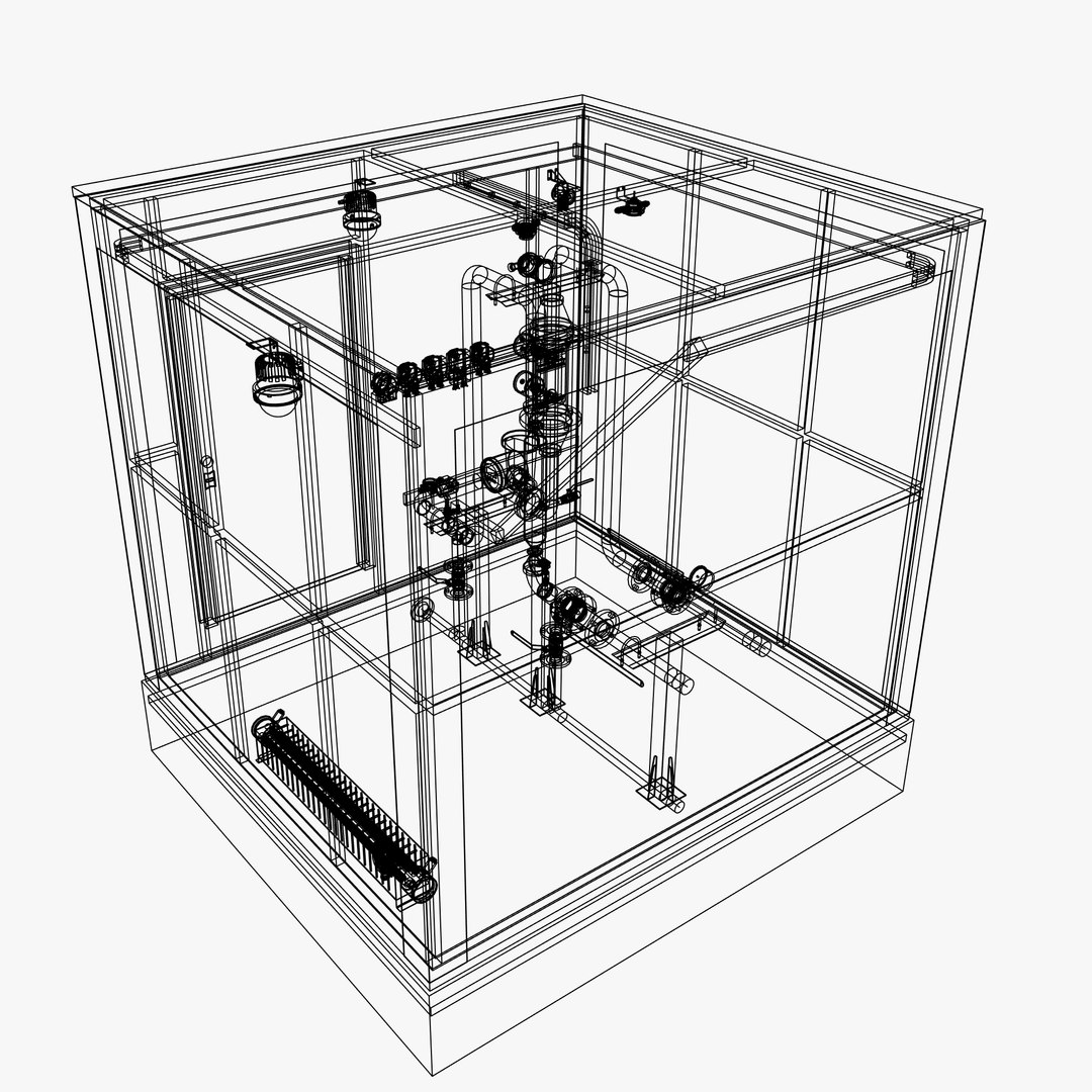 Oilfield Technological Block 3D - TurboSquid 2160625