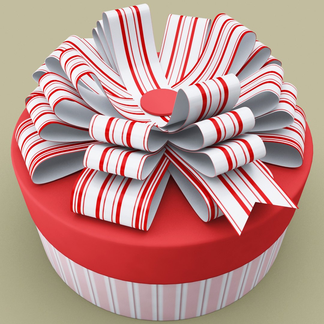 3d gift box model