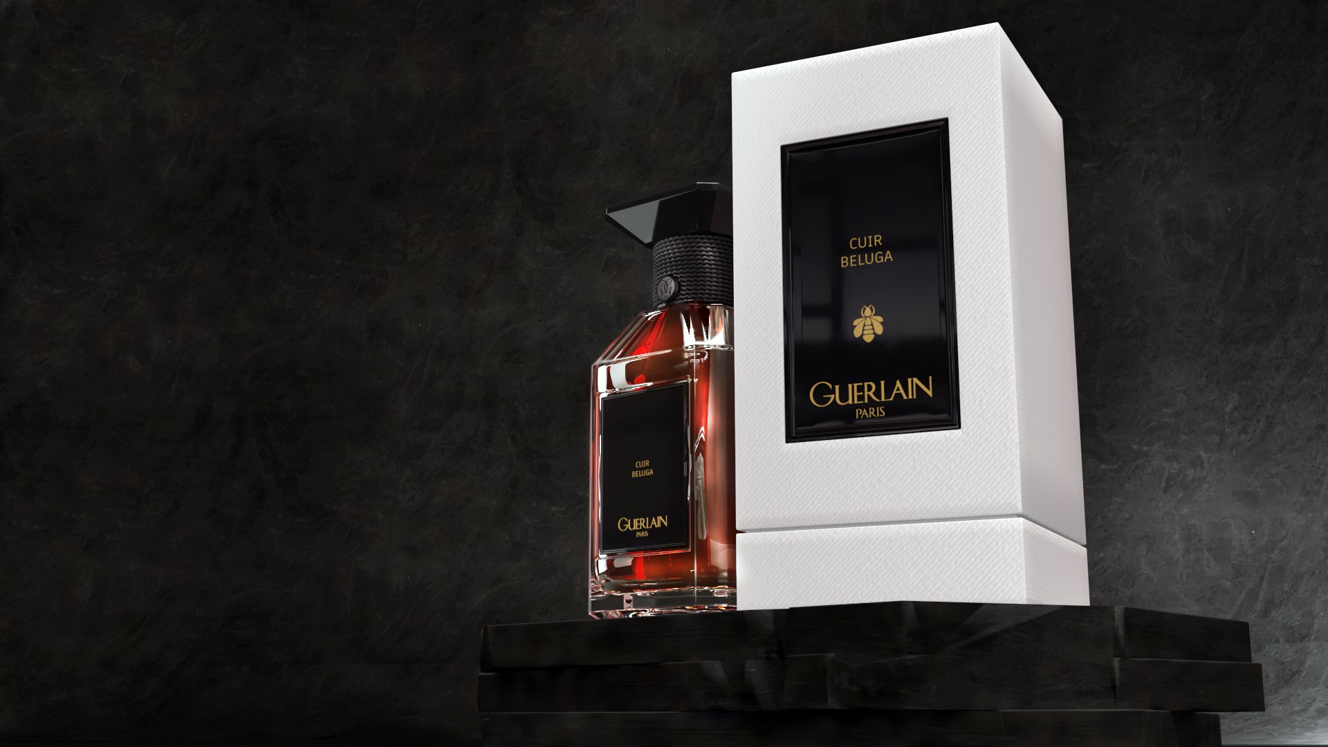 3D Cuir Beluga Guerlain Perfume 3D Model- Elegance In Essence ...