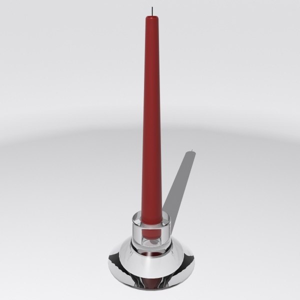 3d model candle candlestick