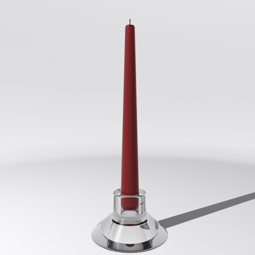 3d model candle candlestick