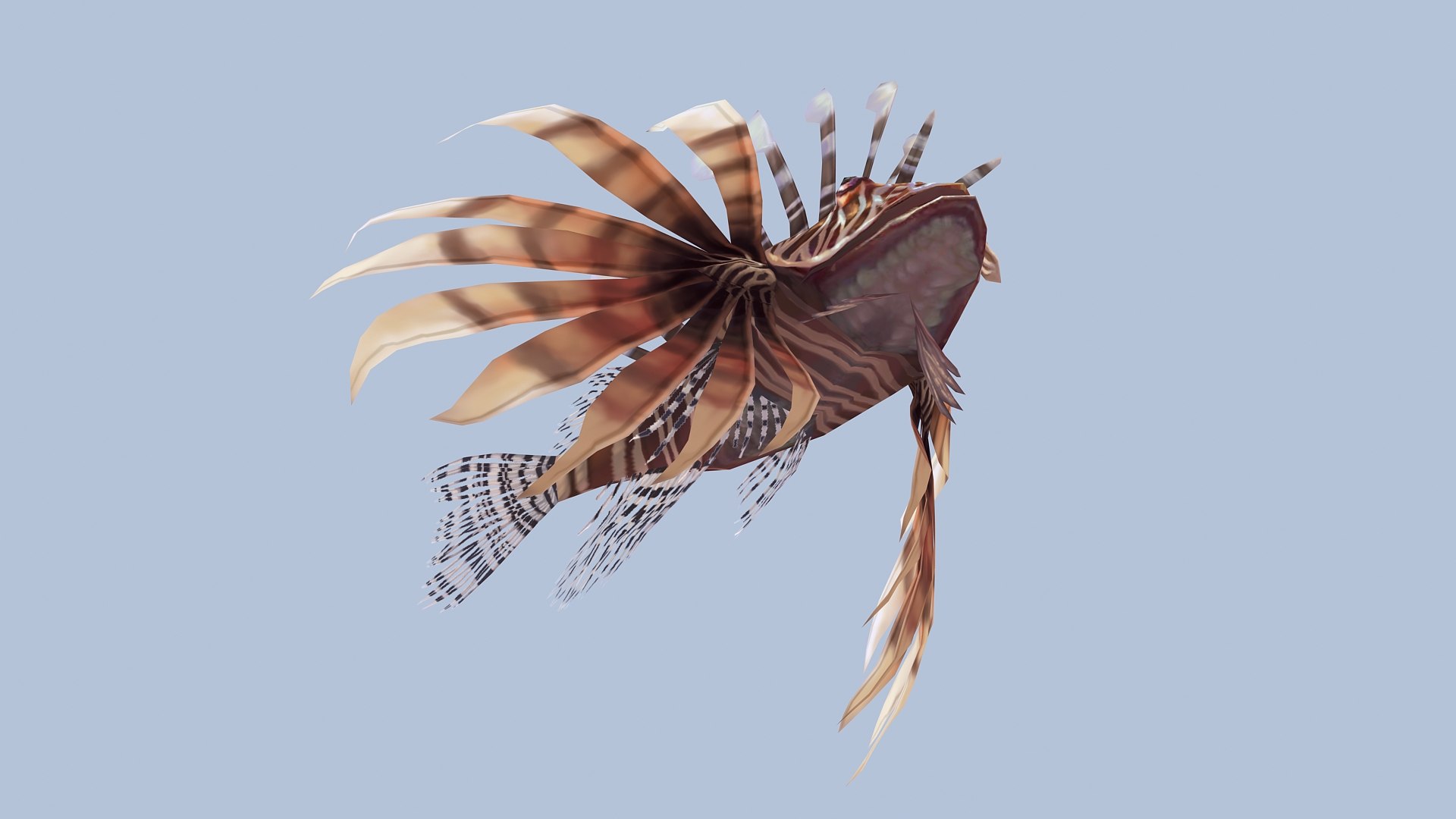 3D Model Animated Lionfish - TurboSquid 2152672