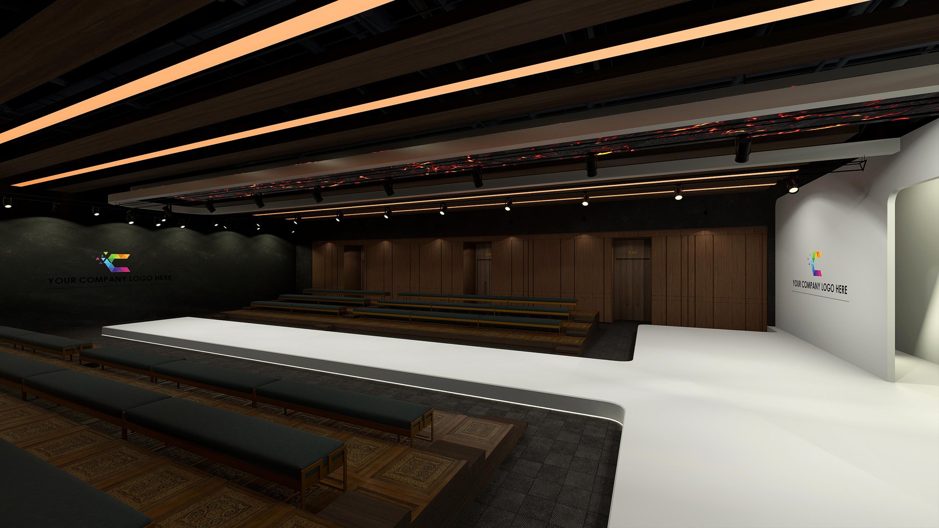 3D Fashion Show Hall 01 - TurboSquid 2084677