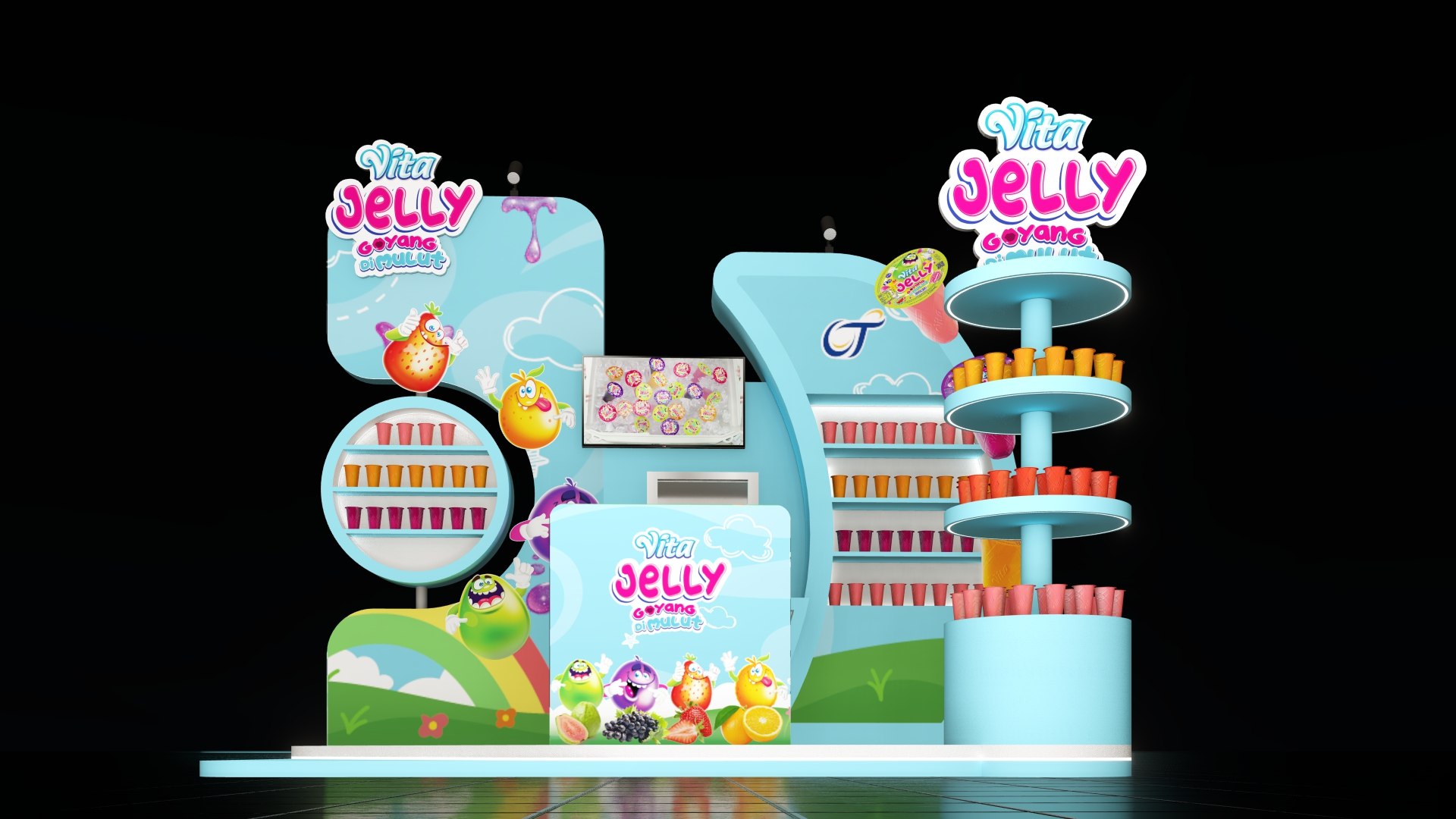 Booth 2x3 Theme Kid 3D - TurboSquid 2230718