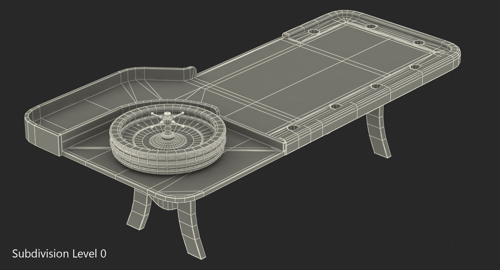 Casino roulette table 3D model - TurboSquid 1209678