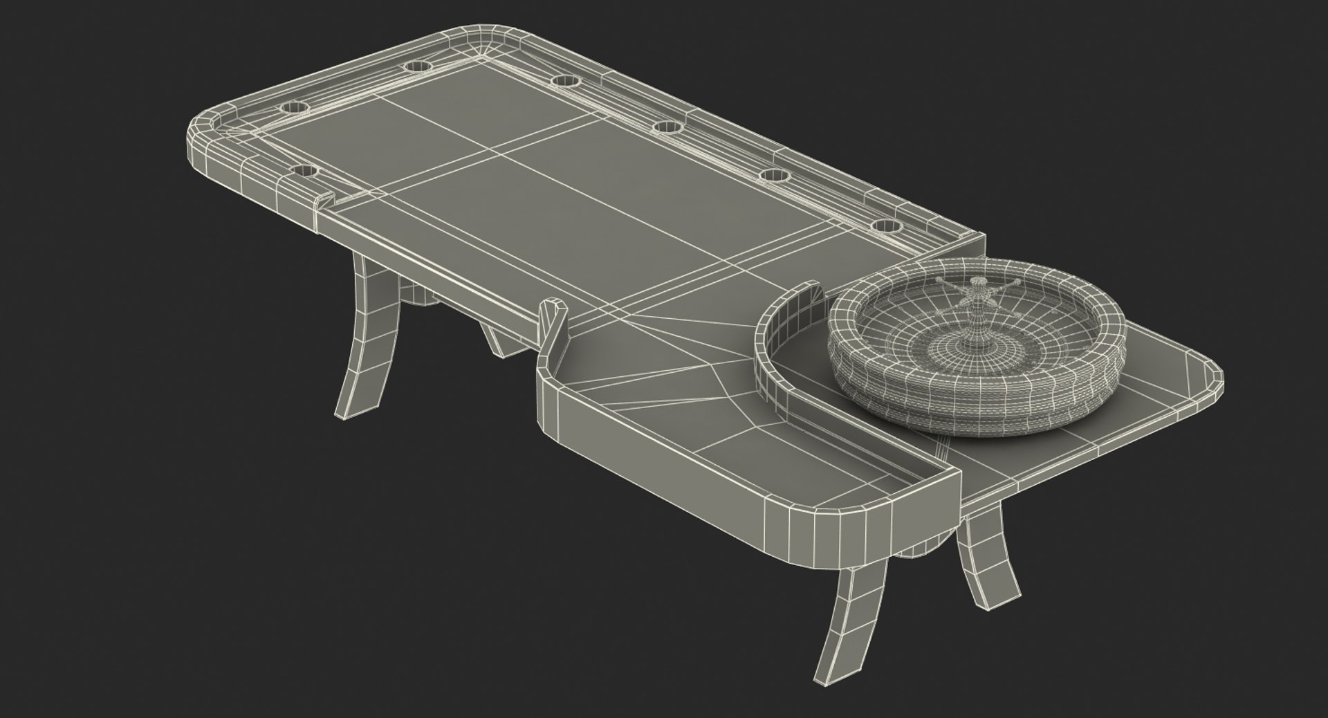 Casino roulette table 3D model - TurboSquid 1209678