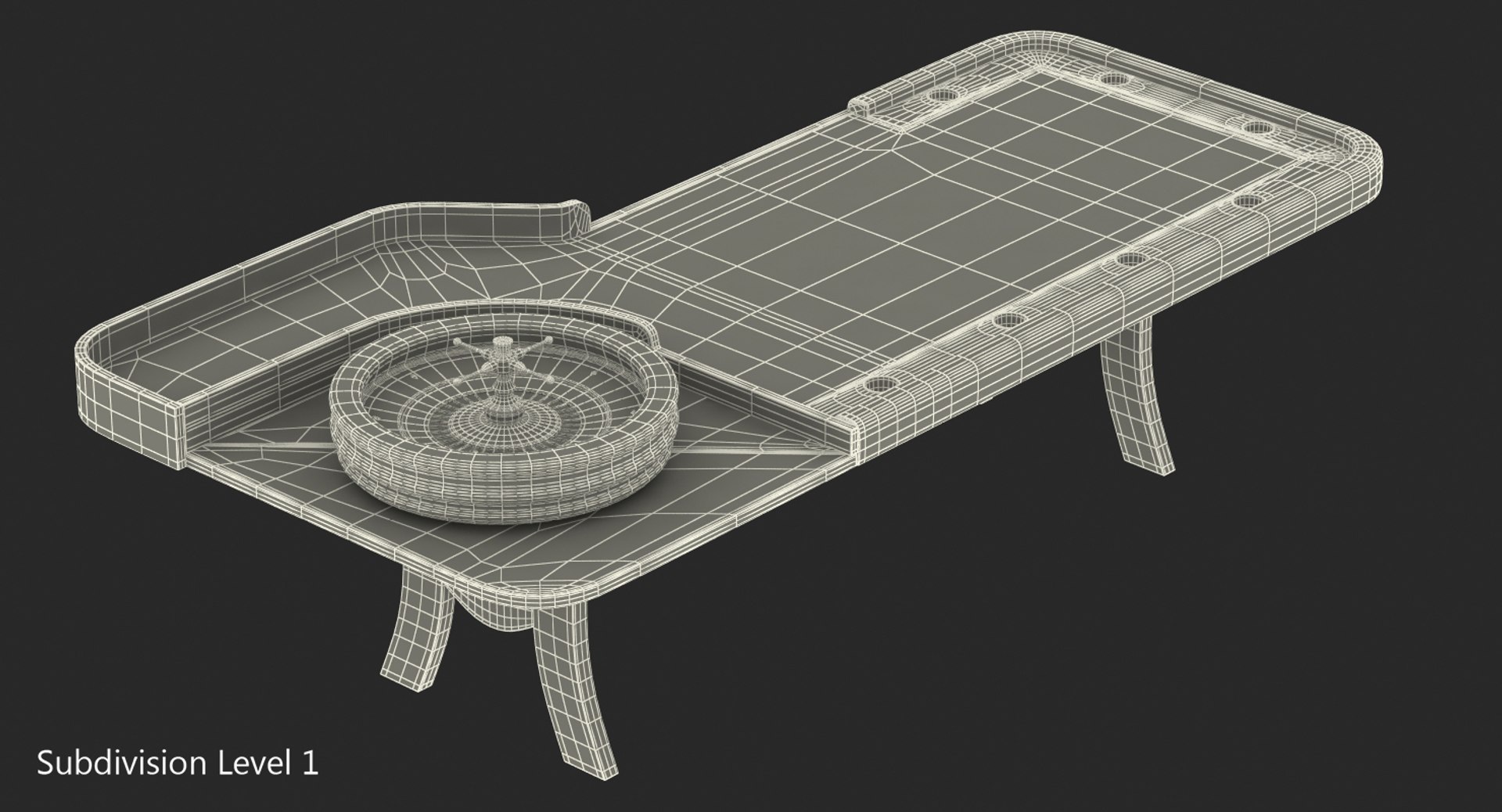 Casino roulette table 3D model - TurboSquid 1209678