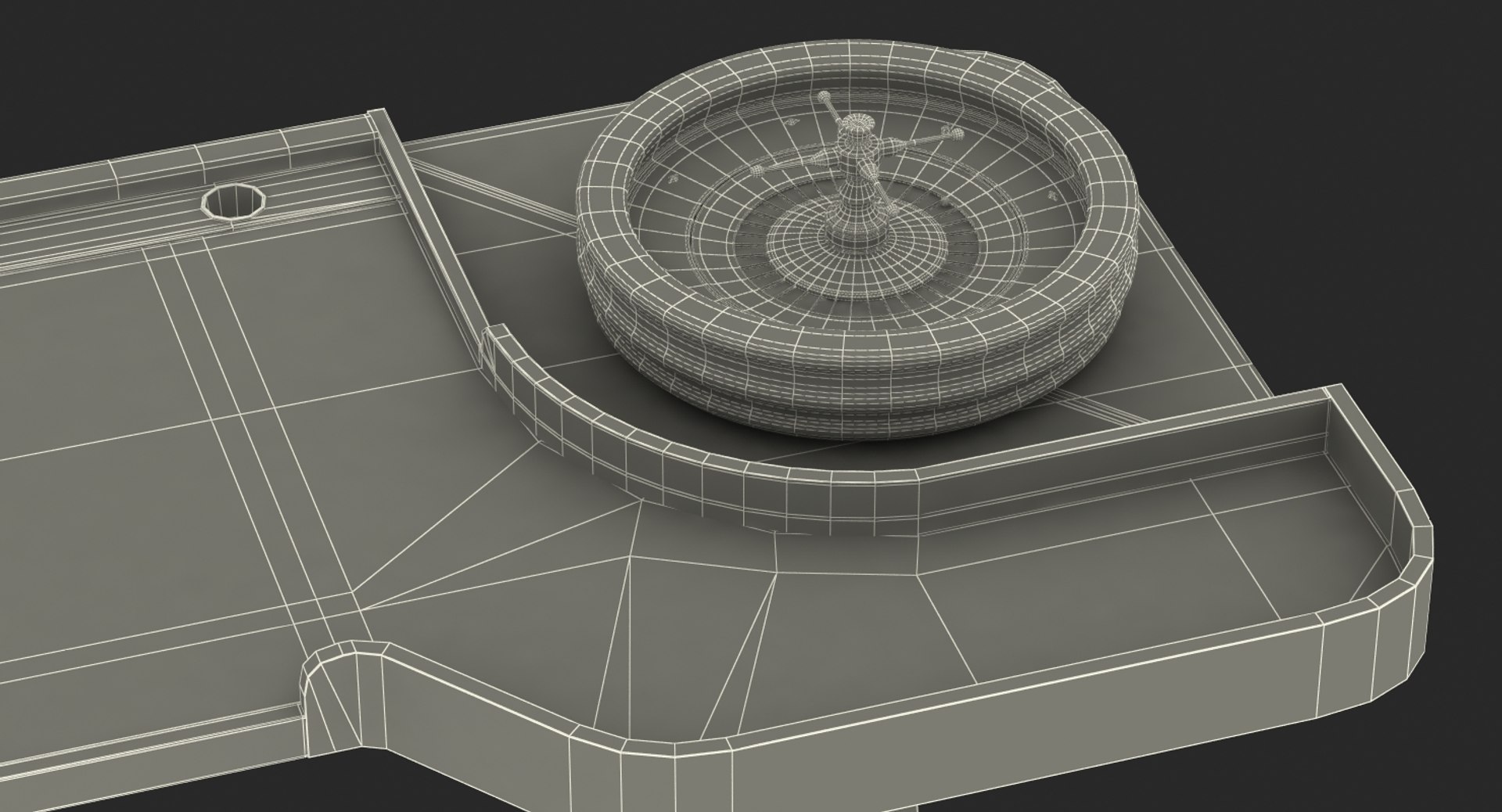 Casino roulette table 3D model - TurboSquid 1209678
