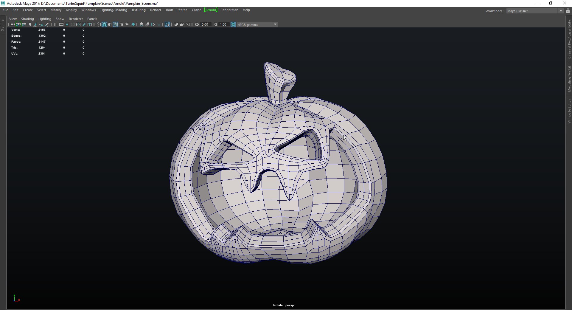 3D Halloween Pumpkin - TurboSquid 1206324