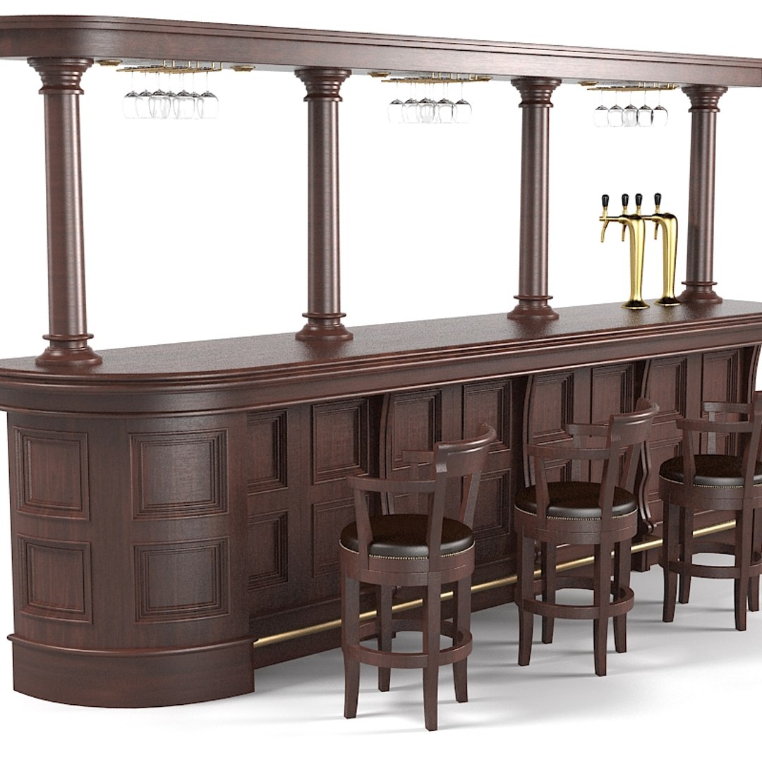 Bar Equipment 3d Obj