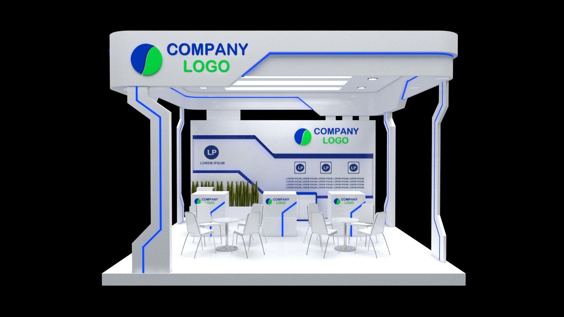 Booth Exhibition 3D Model - TurboSquid 1383502