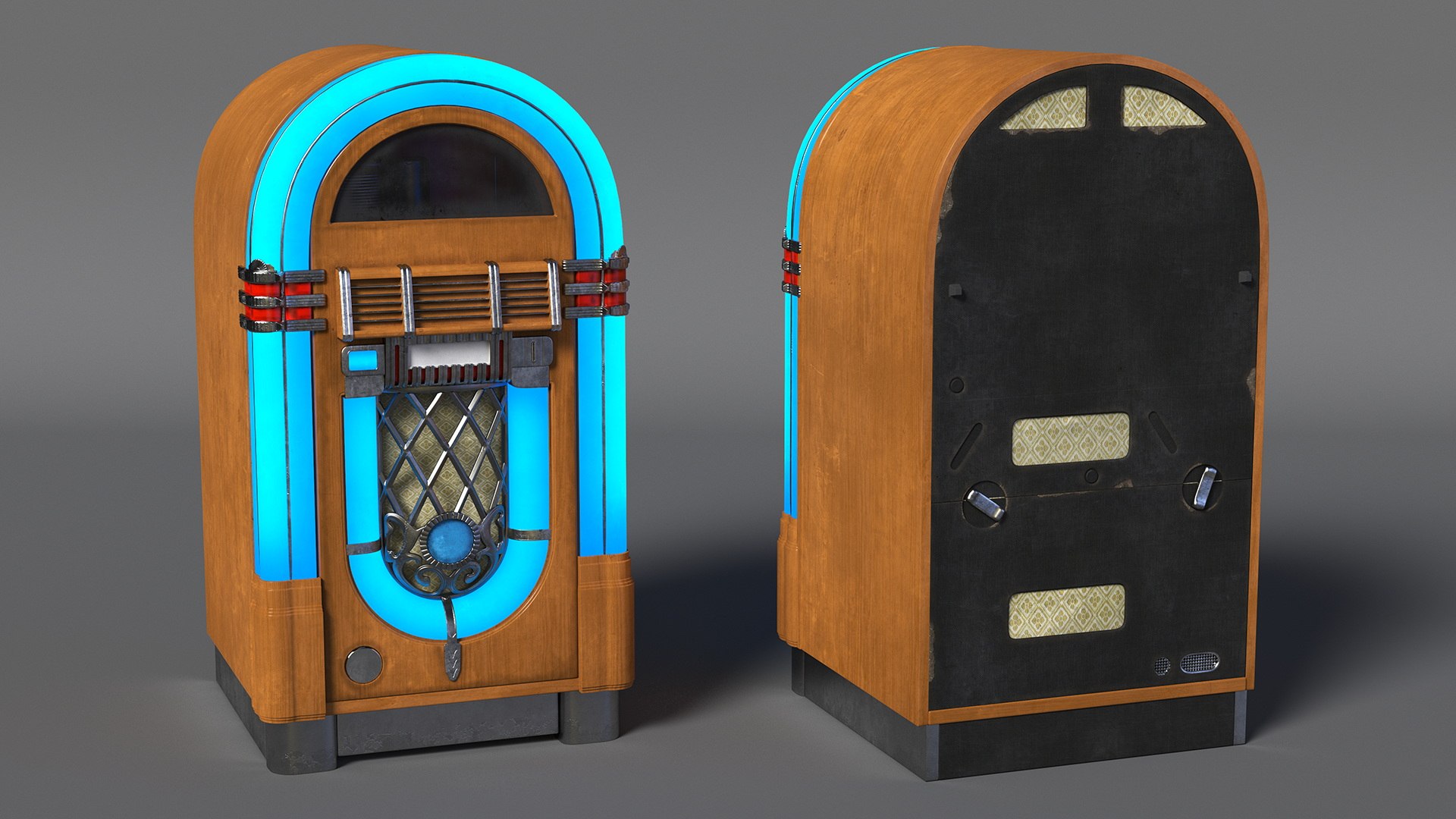 3D Retro Classic Jukebox Model - TurboSquid 2180071