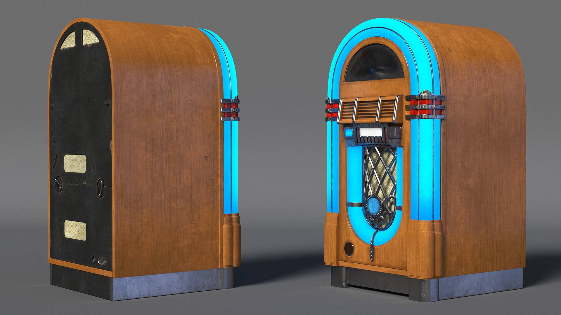 3D Retro Classic Jukebox Model - TurboSquid 2180071