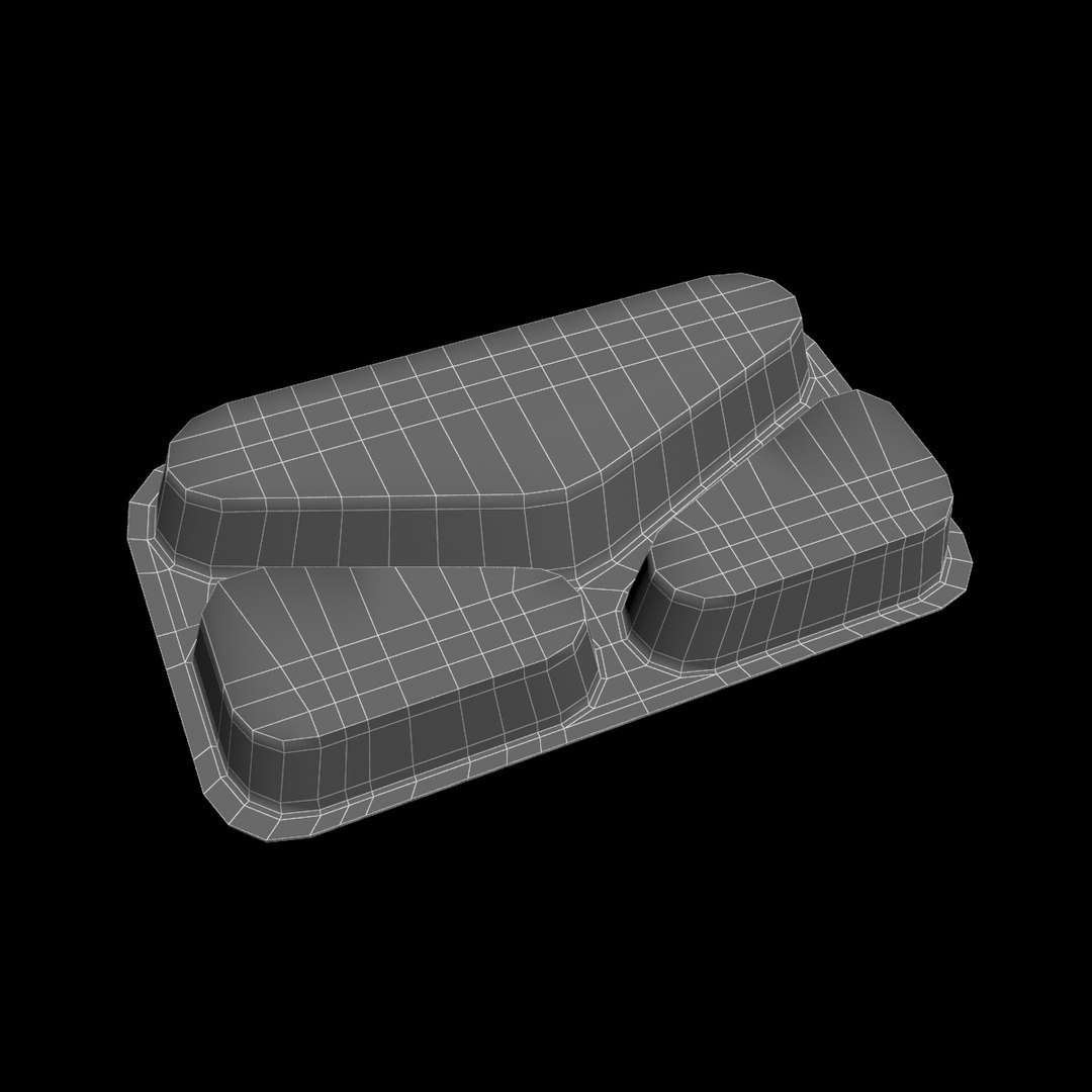 Meal tray v3 3D model - TurboSquid 1153506