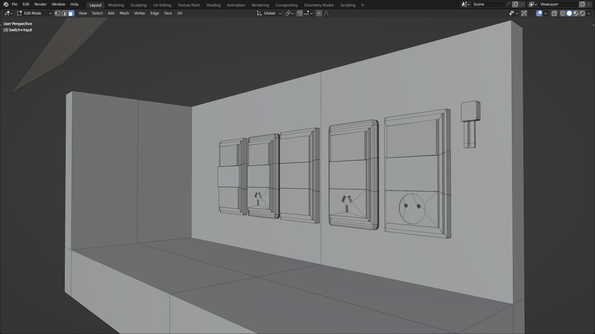 5 Usual Switches BLENDER Model - TurboSquid 2081805