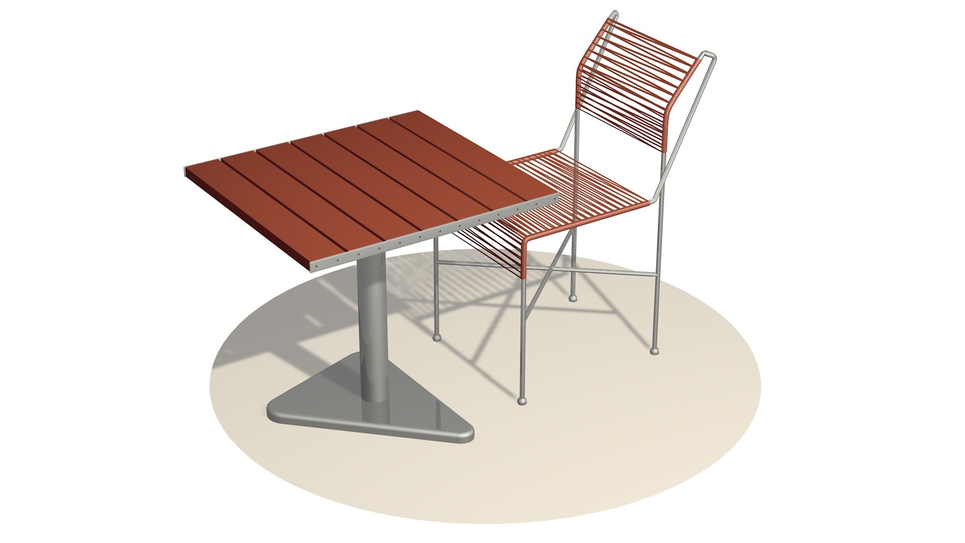 3D chair table model - TurboSquid 1604212