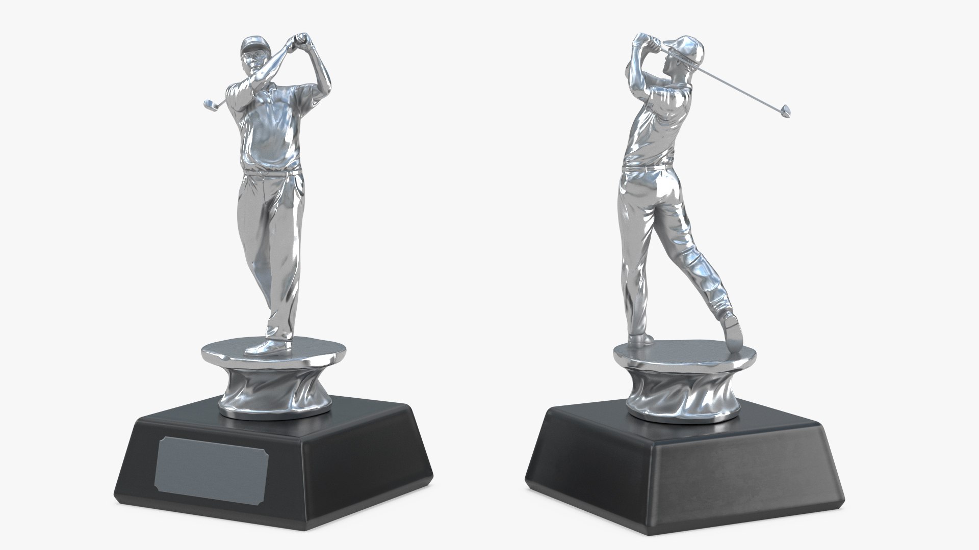 3D Model Golf Trophies Collection - TurboSquid 2356978