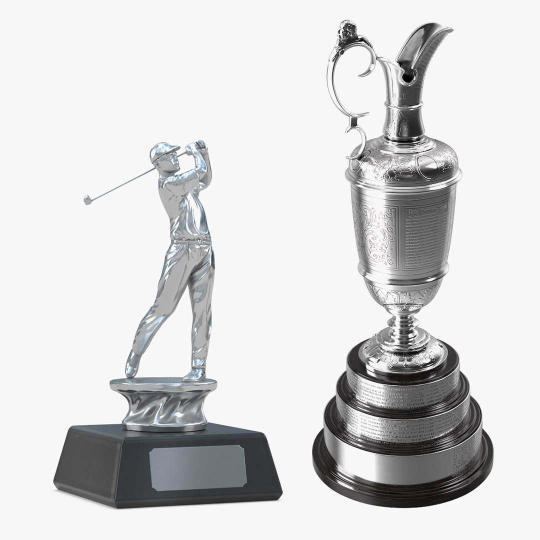 3D Model Golf Trophies Collection - TurboSquid 2356978