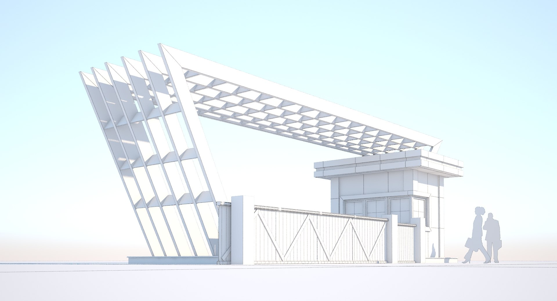Entry Building 3D Model - TurboSquid 1331935