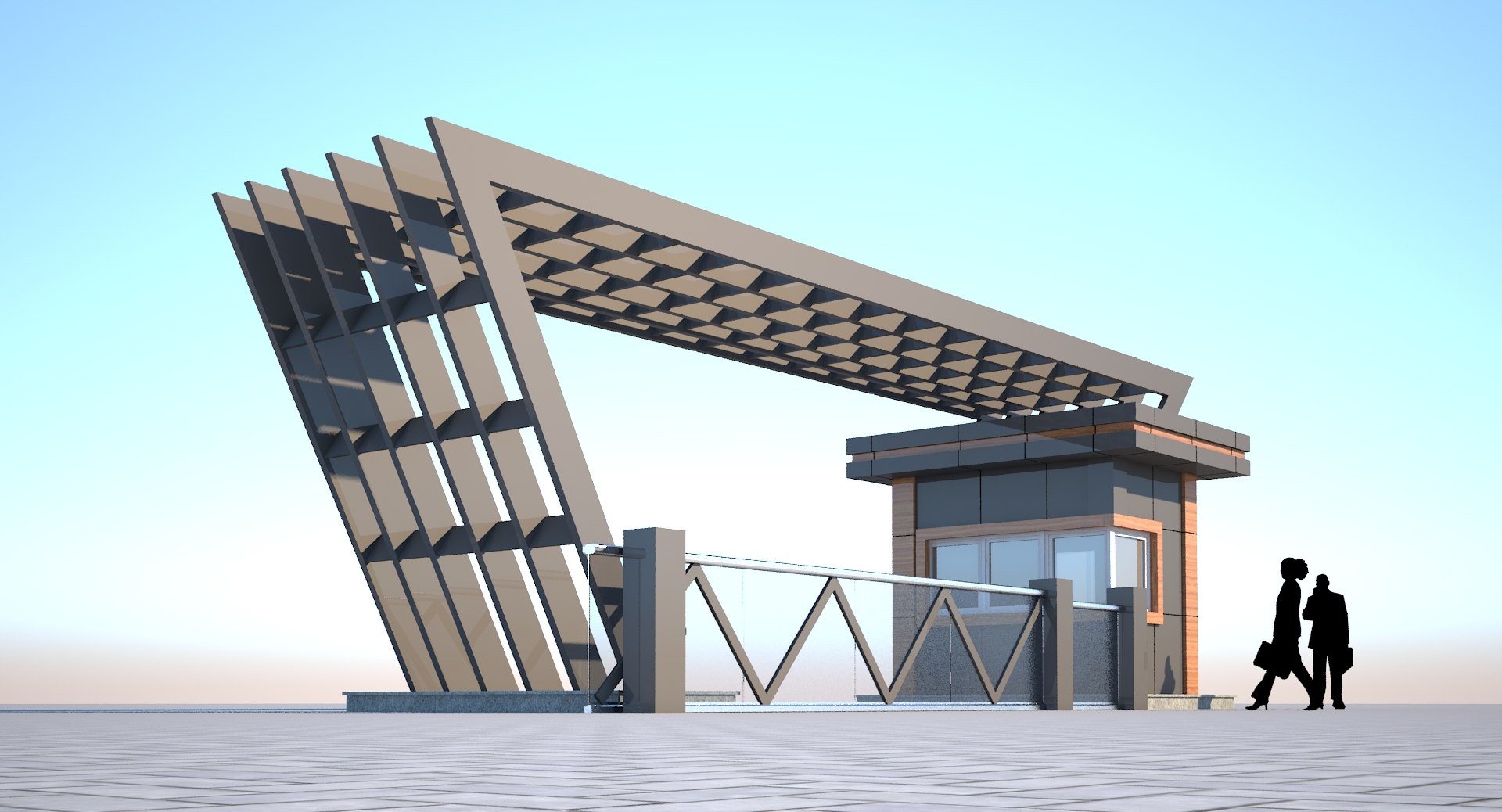 Entry Building 3D Model - TurboSquid 1331935