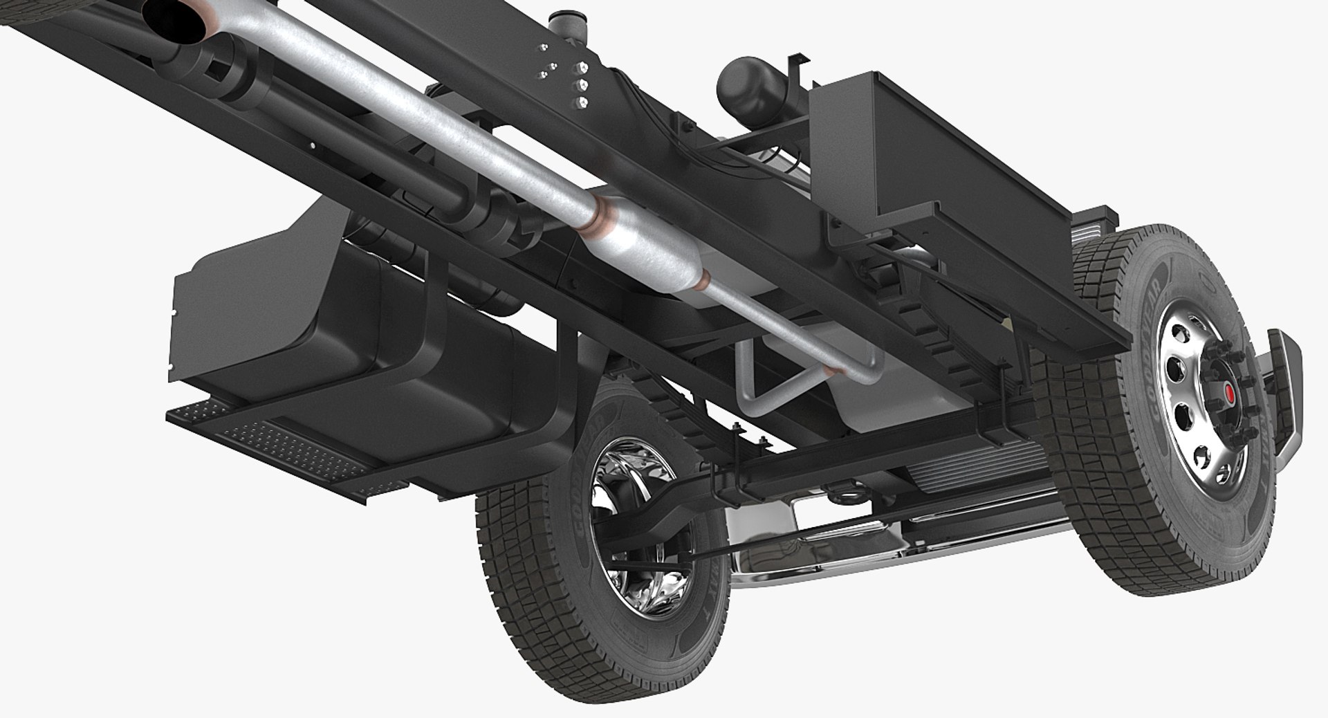Truck Chassis Simple Engine 3D - TurboSquid 1356354