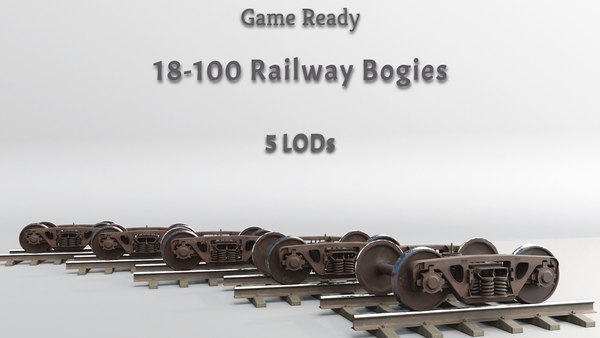 Railway bogie 3D - TurboSquid 1494265