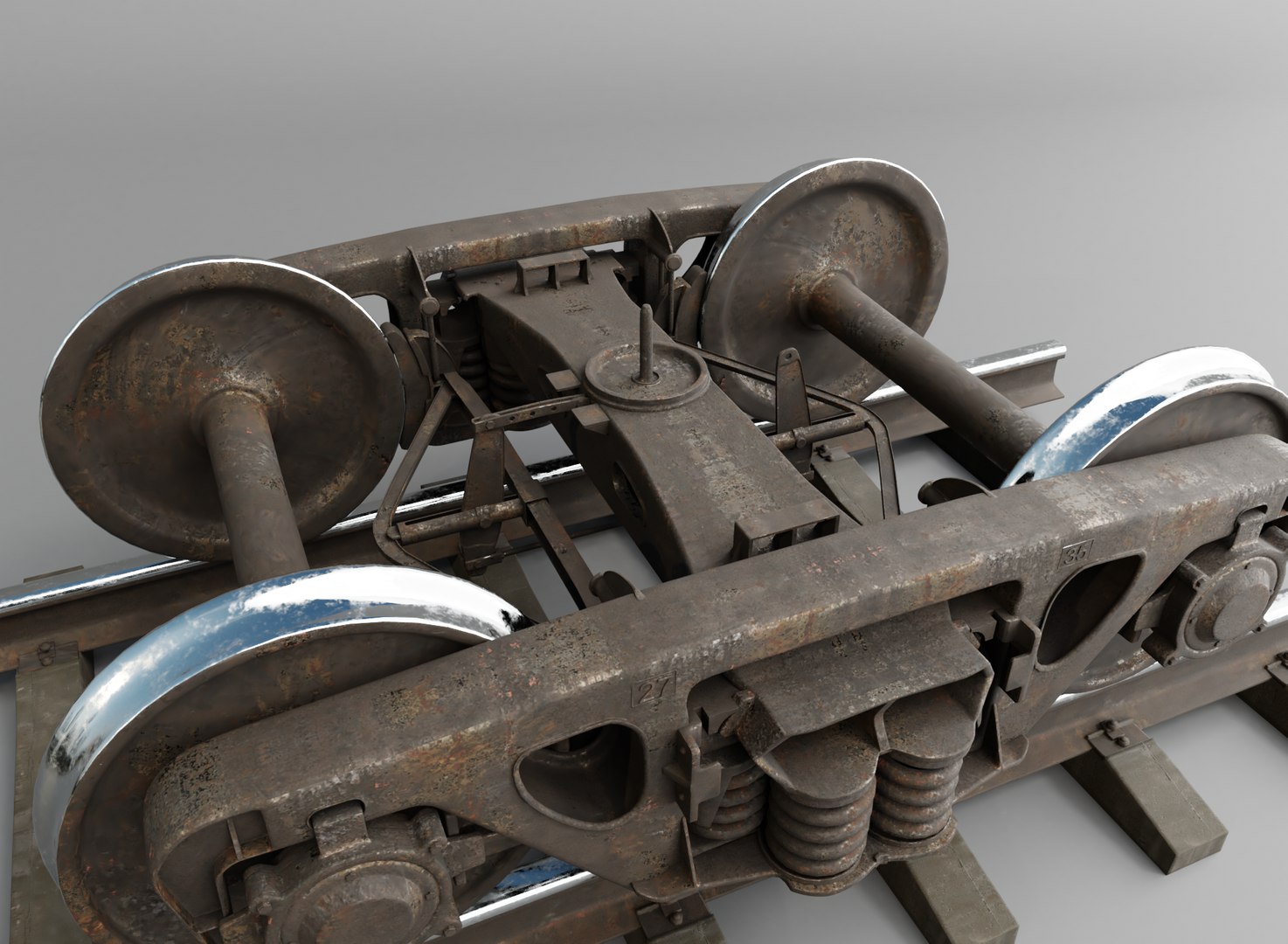 Bogie ready 3D model - TurboSquid 1594397