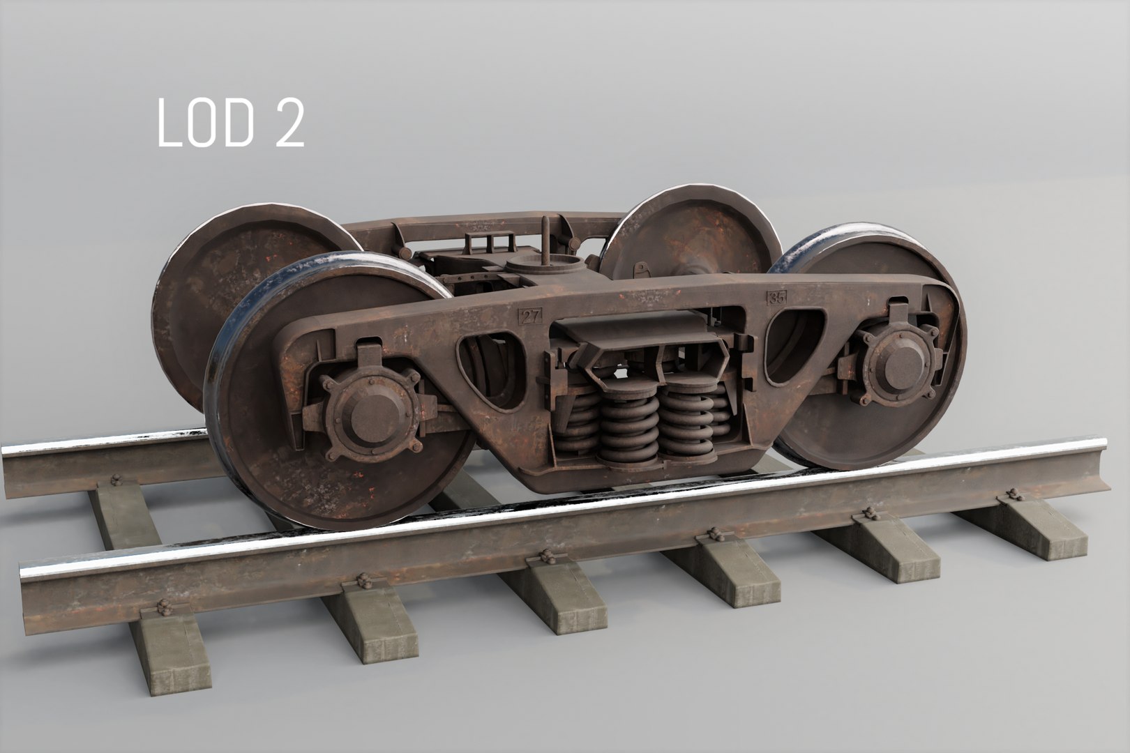 Bogie ready 3D model - TurboSquid 1594397