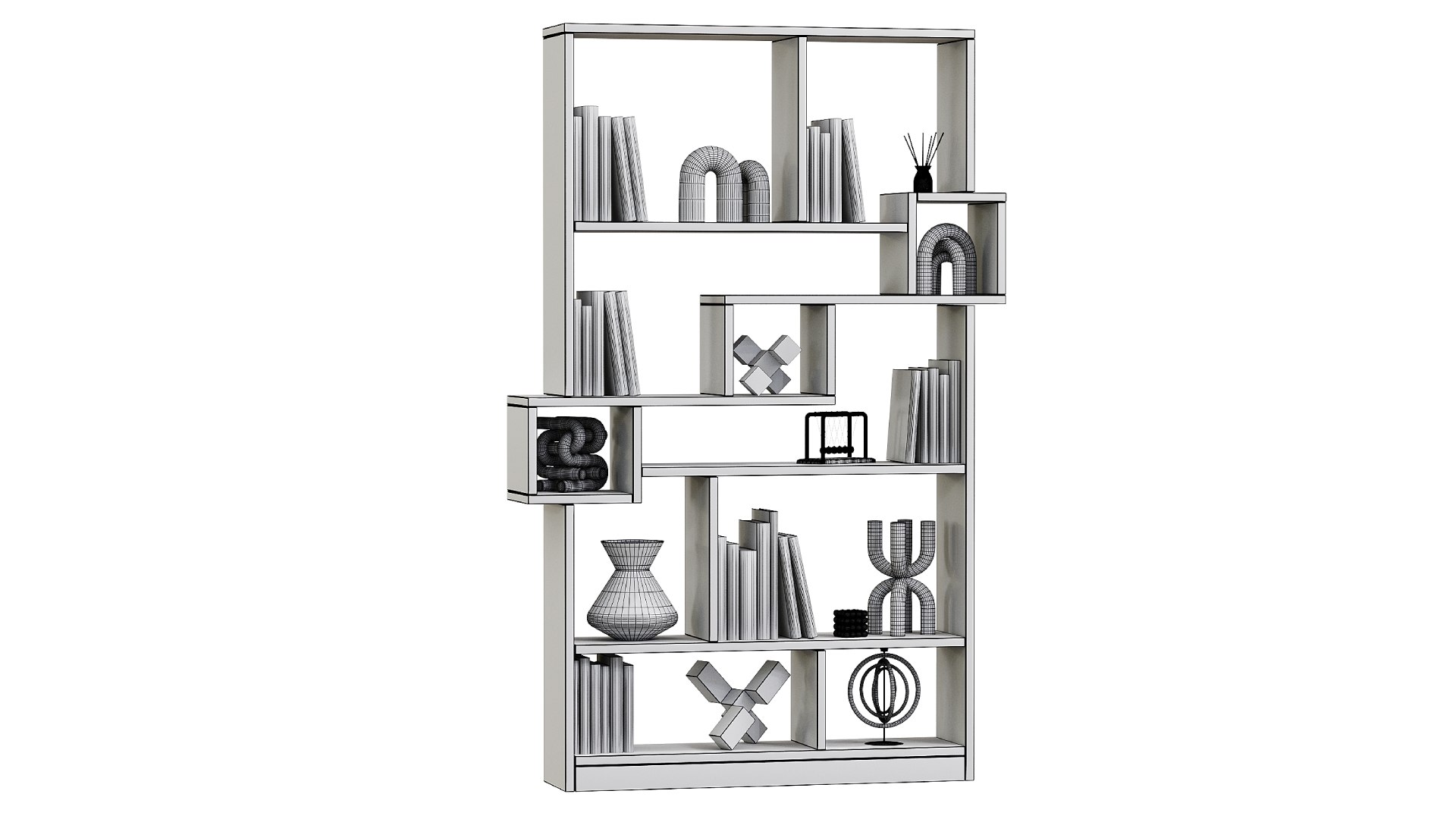 3D Model Bookcase 009 - TurboSquid 2203121