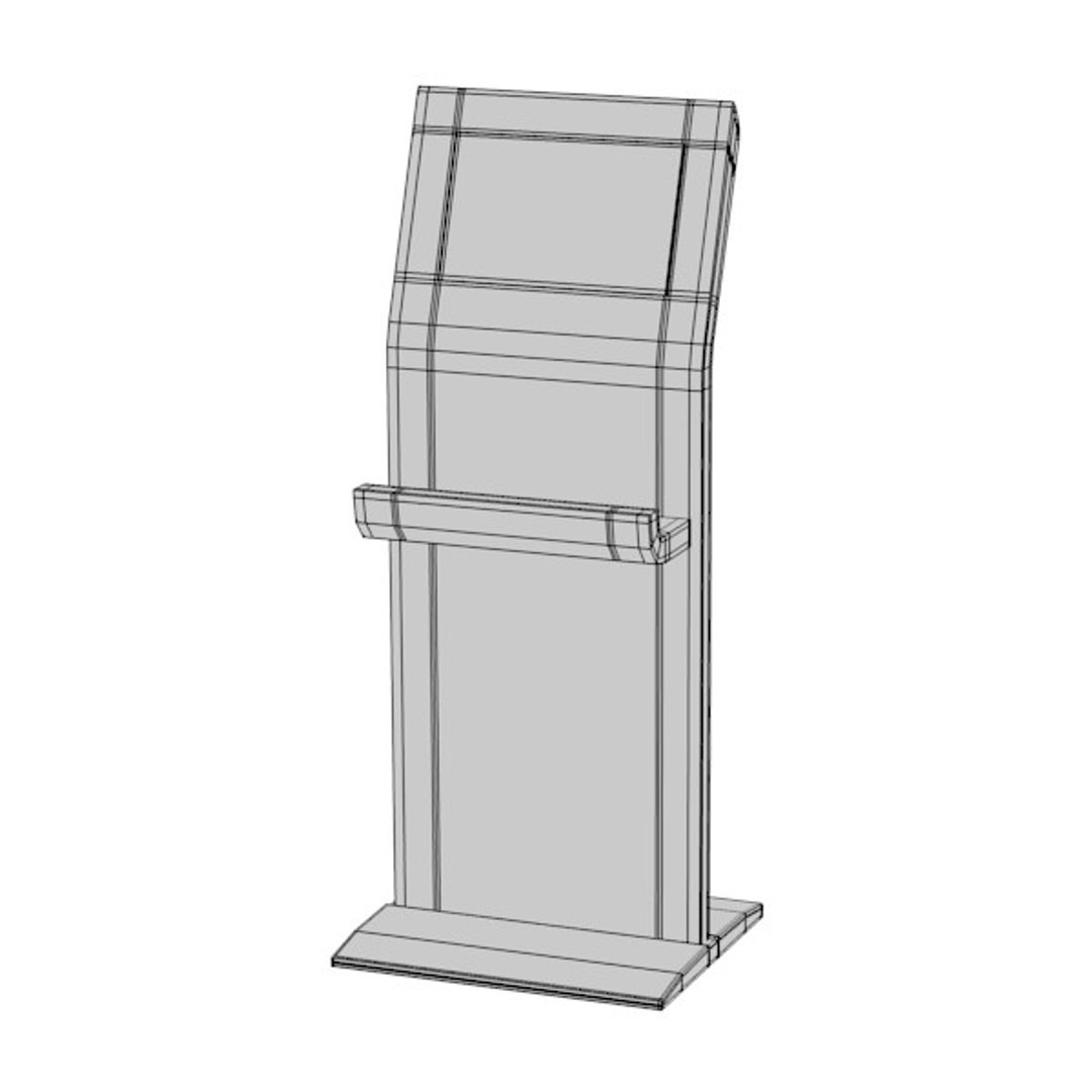 3d Computer Terminal Model