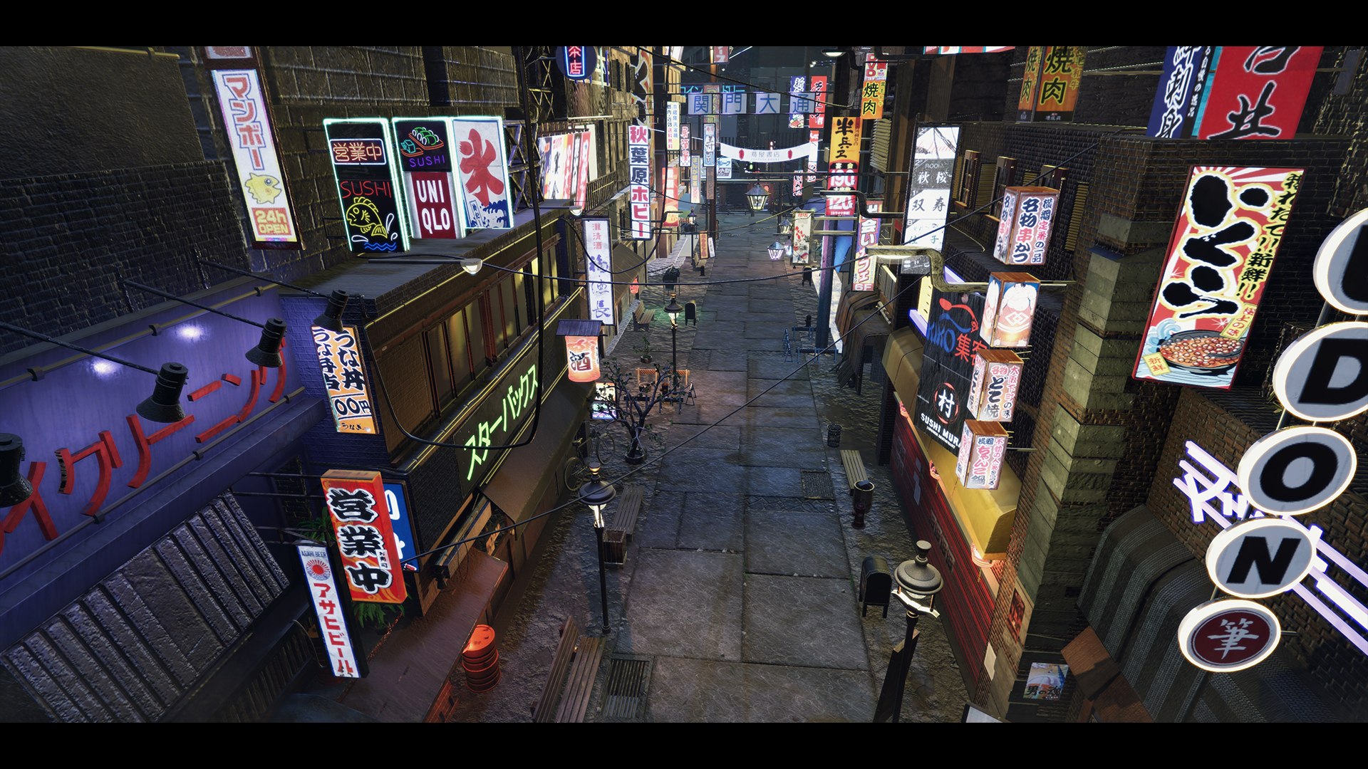 Japanese Style City Street Scene - Unity 3D Model - TurboSquid 2405114