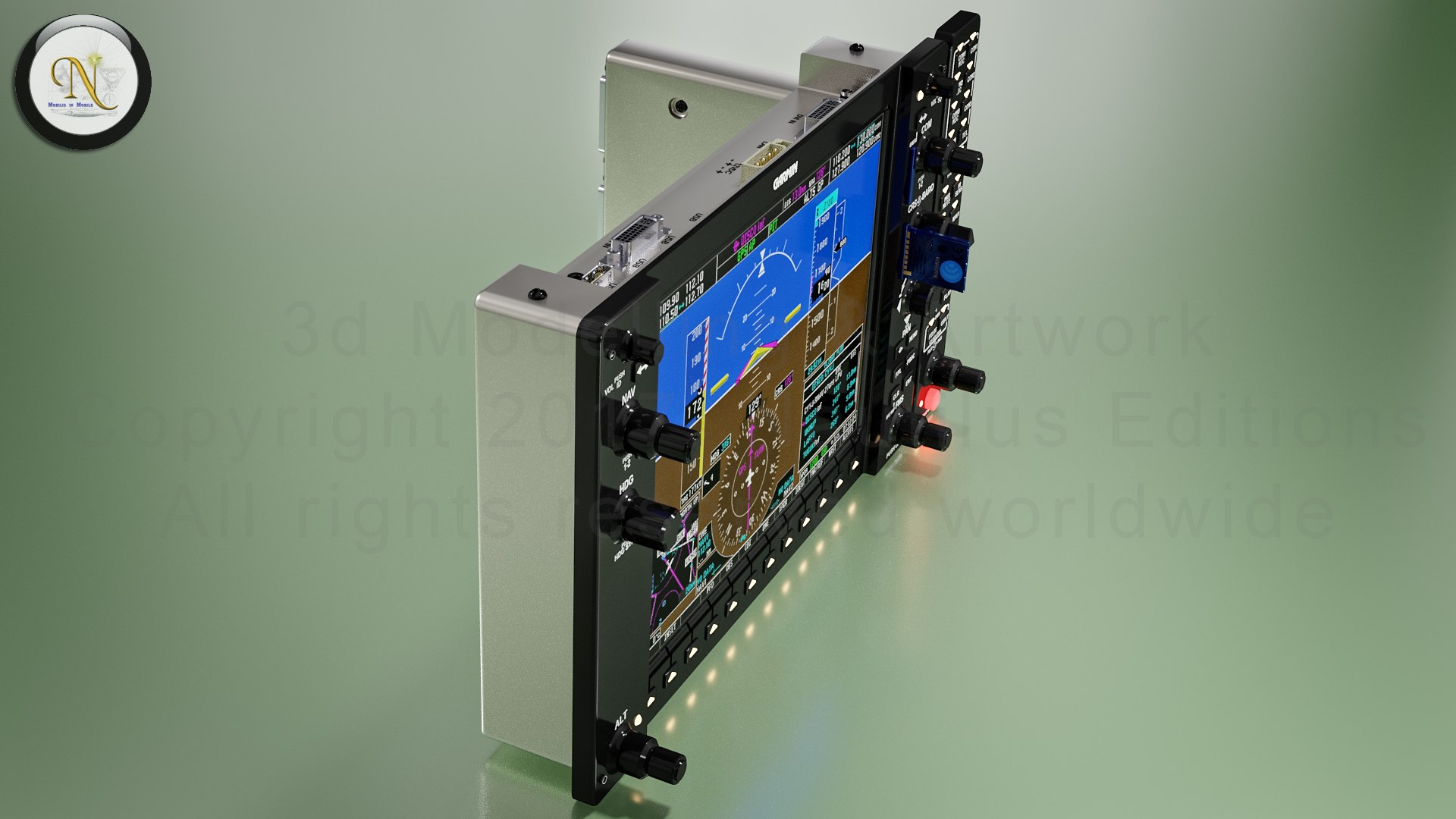 G1000 Garmin Glass Panel 3D Model - TurboSquid 1154552