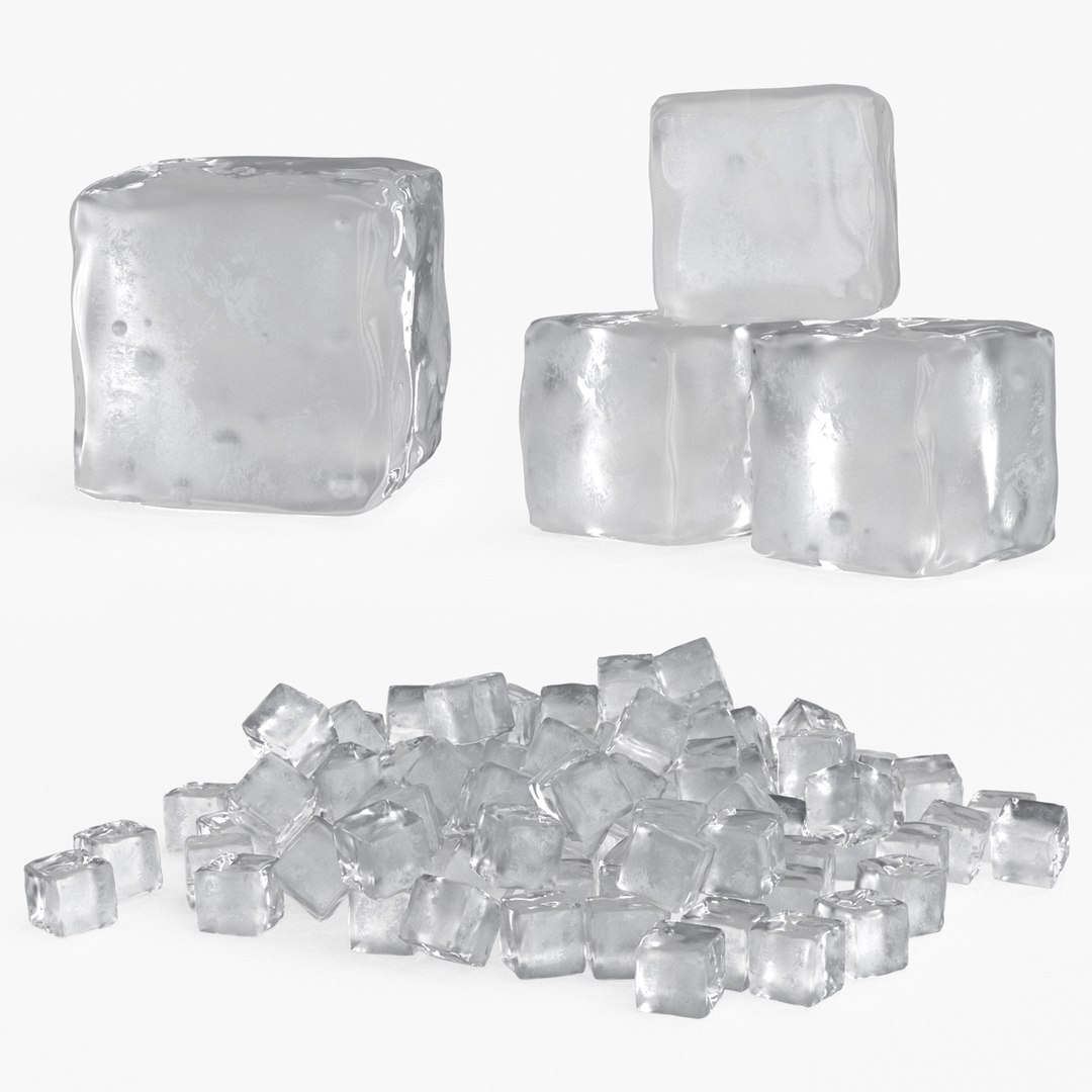 3D Model Ice Cube Set - TurboSquid 2163686