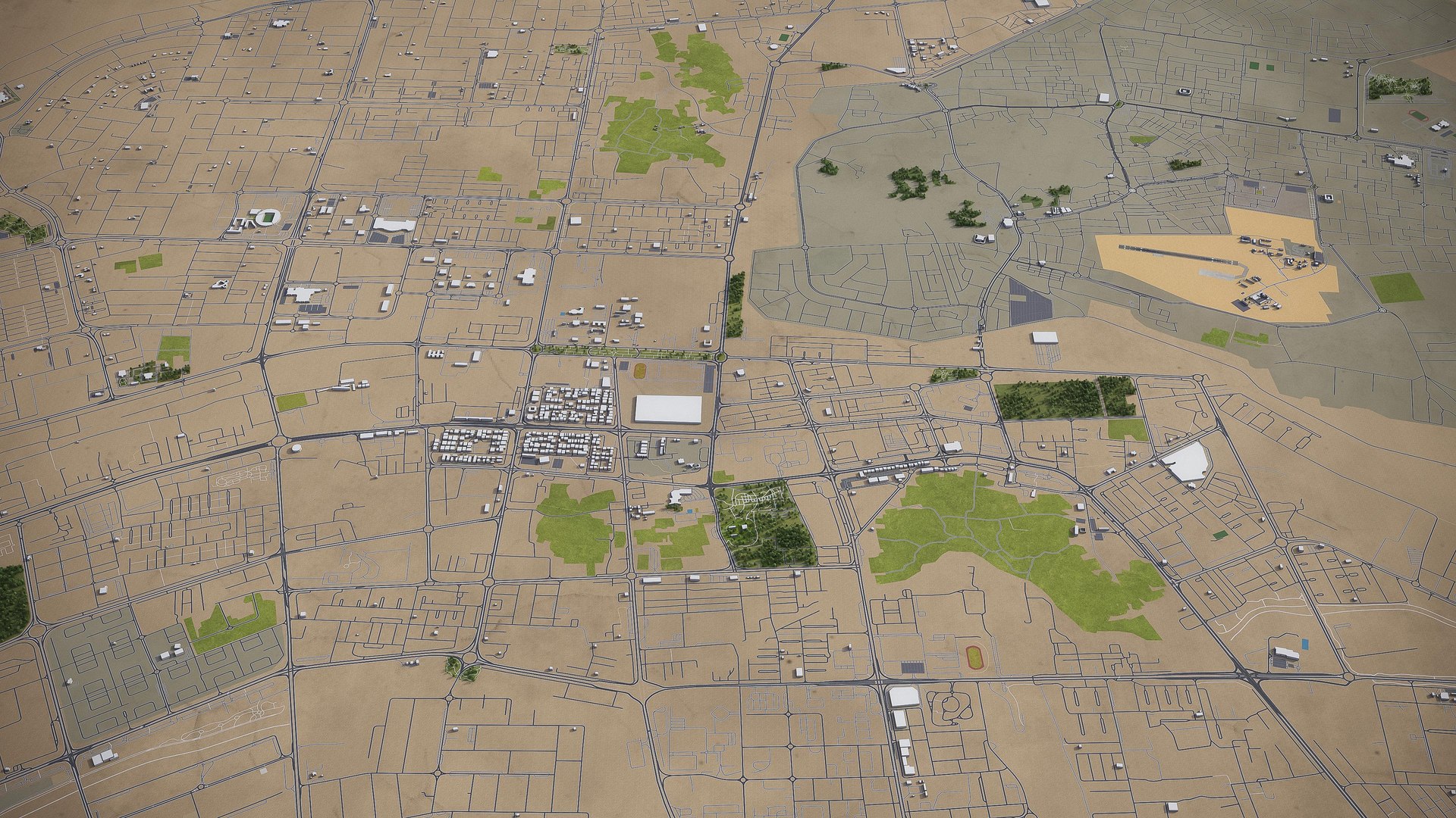 3D Al Ain Surrounding - Model - TurboSquid 1483208
