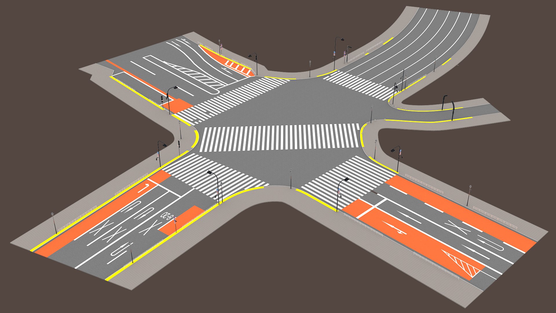 Shibuya Scramble Crossing Tokyo Japan Model - TurboSquid 2037060