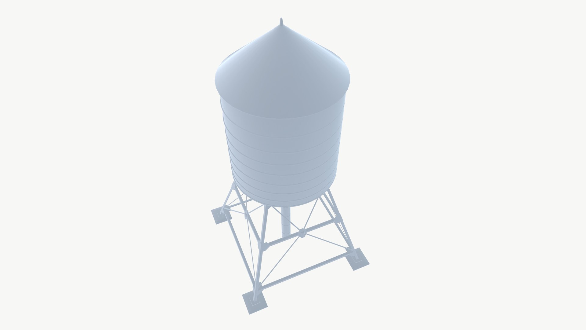 Water Tank 3D Model - TurboSquid 2355265
