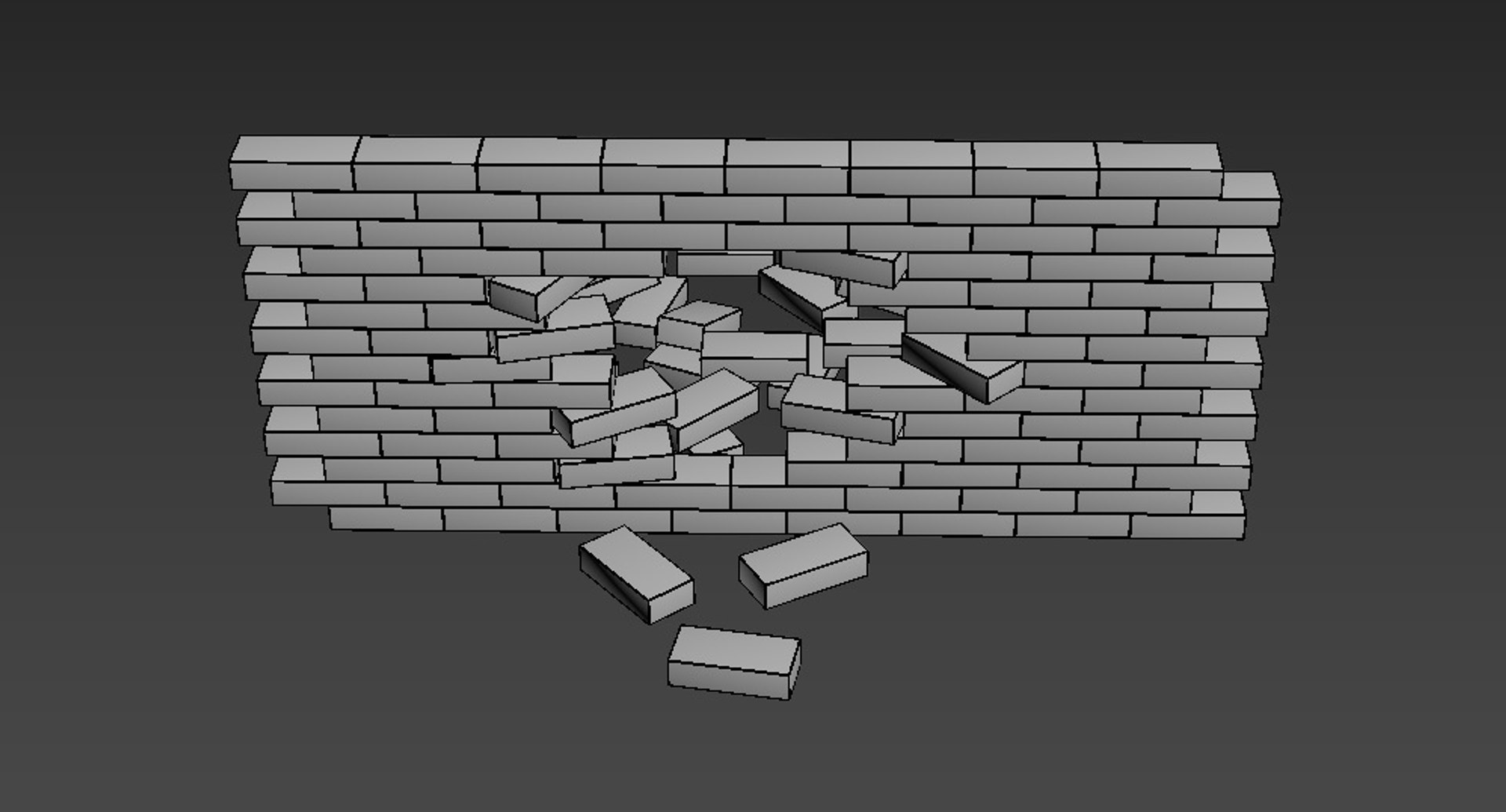 3D brick wall model - TurboSquid 1600848