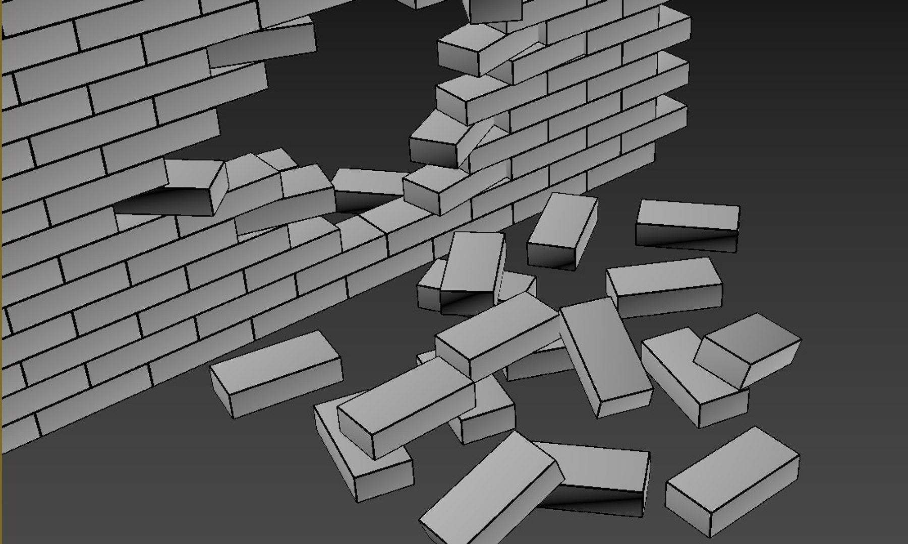 3D brick wall model - TurboSquid 1600848