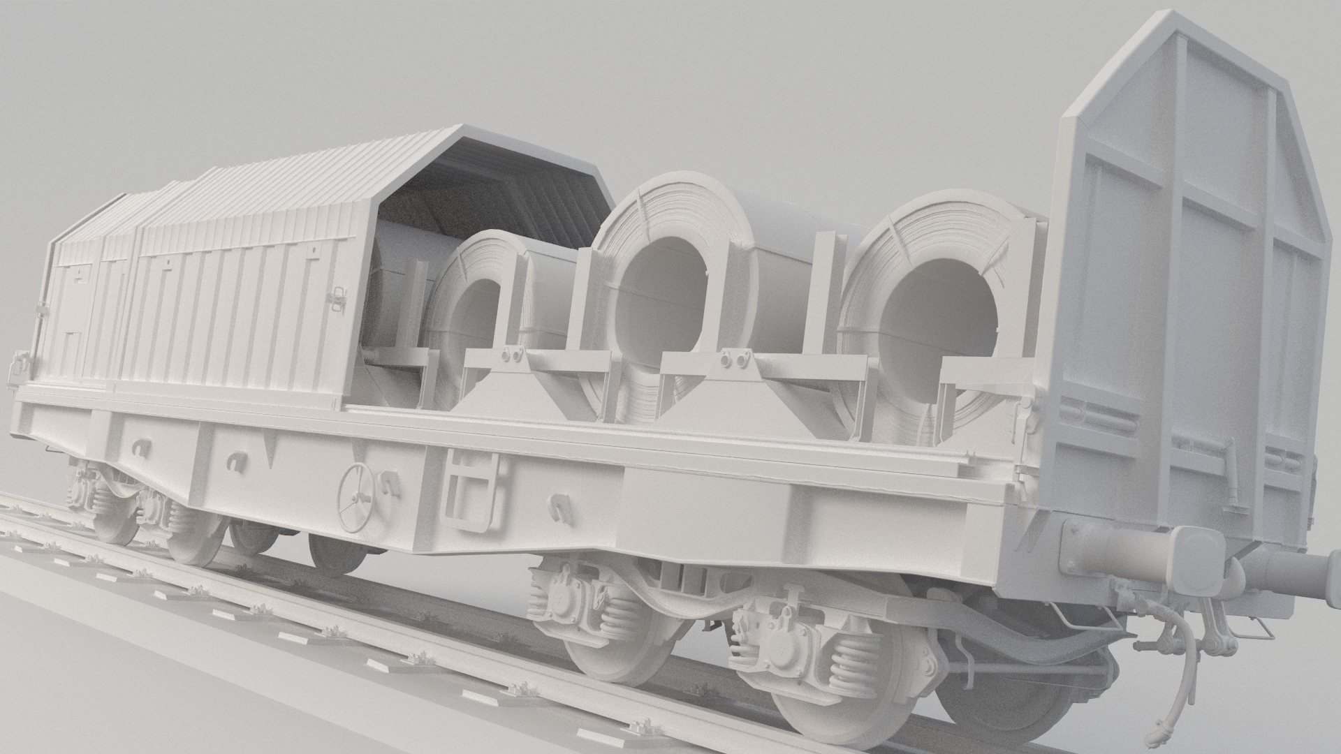3D Container Train Spool Model - TurboSquid 1524134