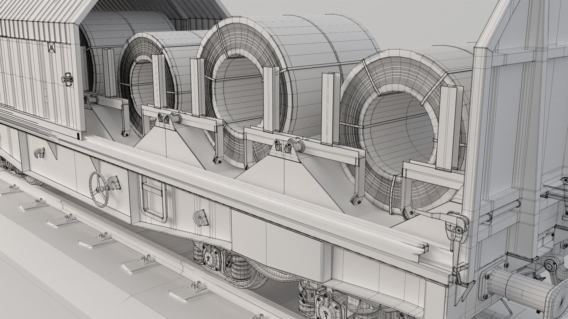 3D Container Train Spool Model - TurboSquid 1524134